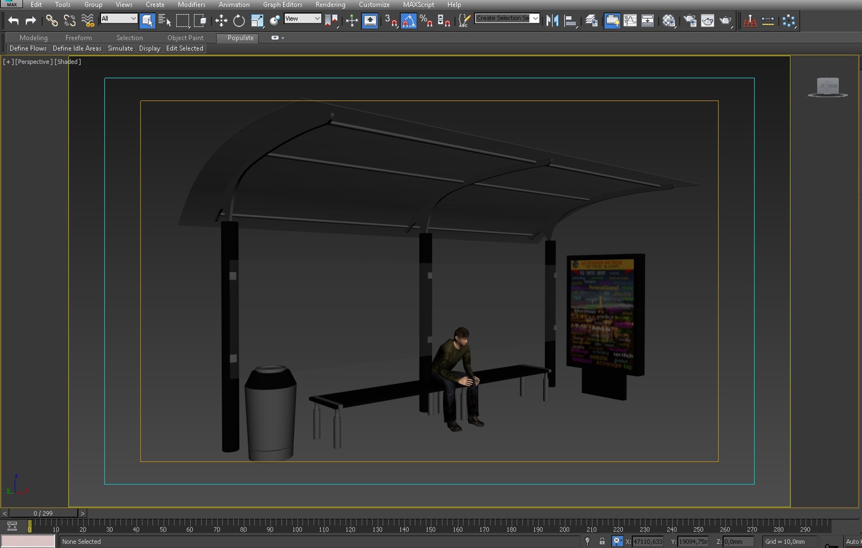 3D Bus Station - TurboSquid 1436374