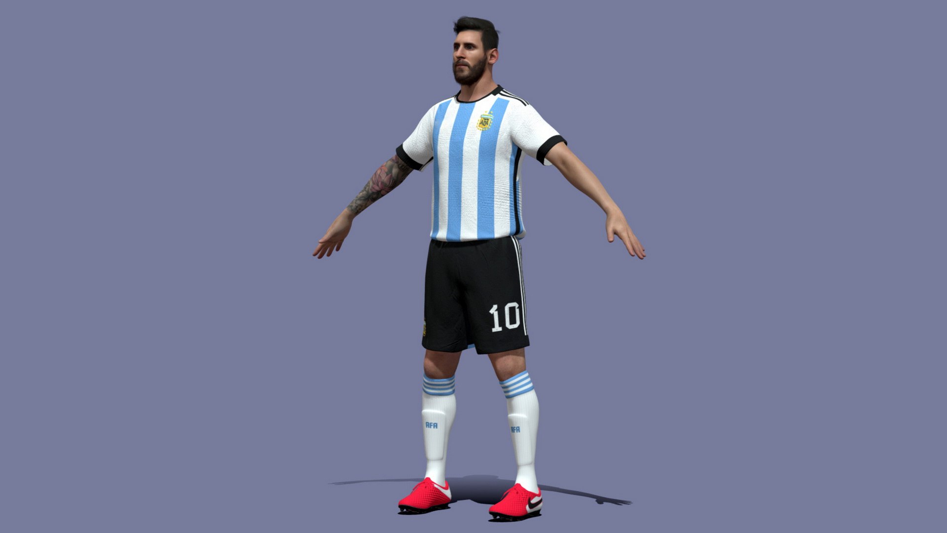 3D 3 Famous Football Players Model - TurboSquid 1993878