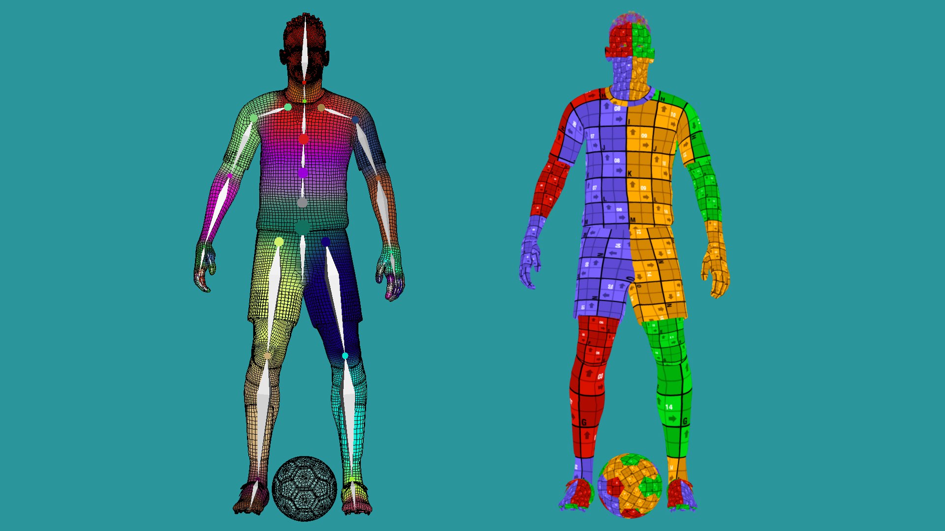 3D 3 Famous Football Players Model - TurboSquid 1993878