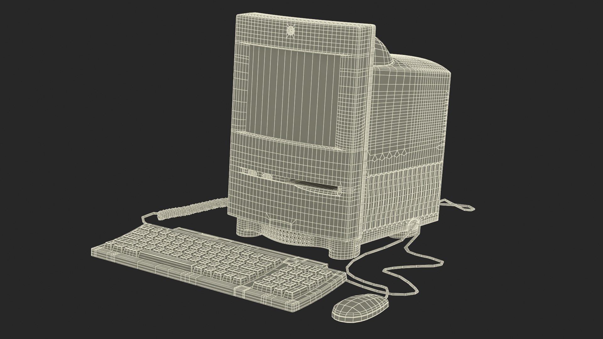 Vintage Apple Macintosh Color Classic With Keyboard And Mouse Model ...