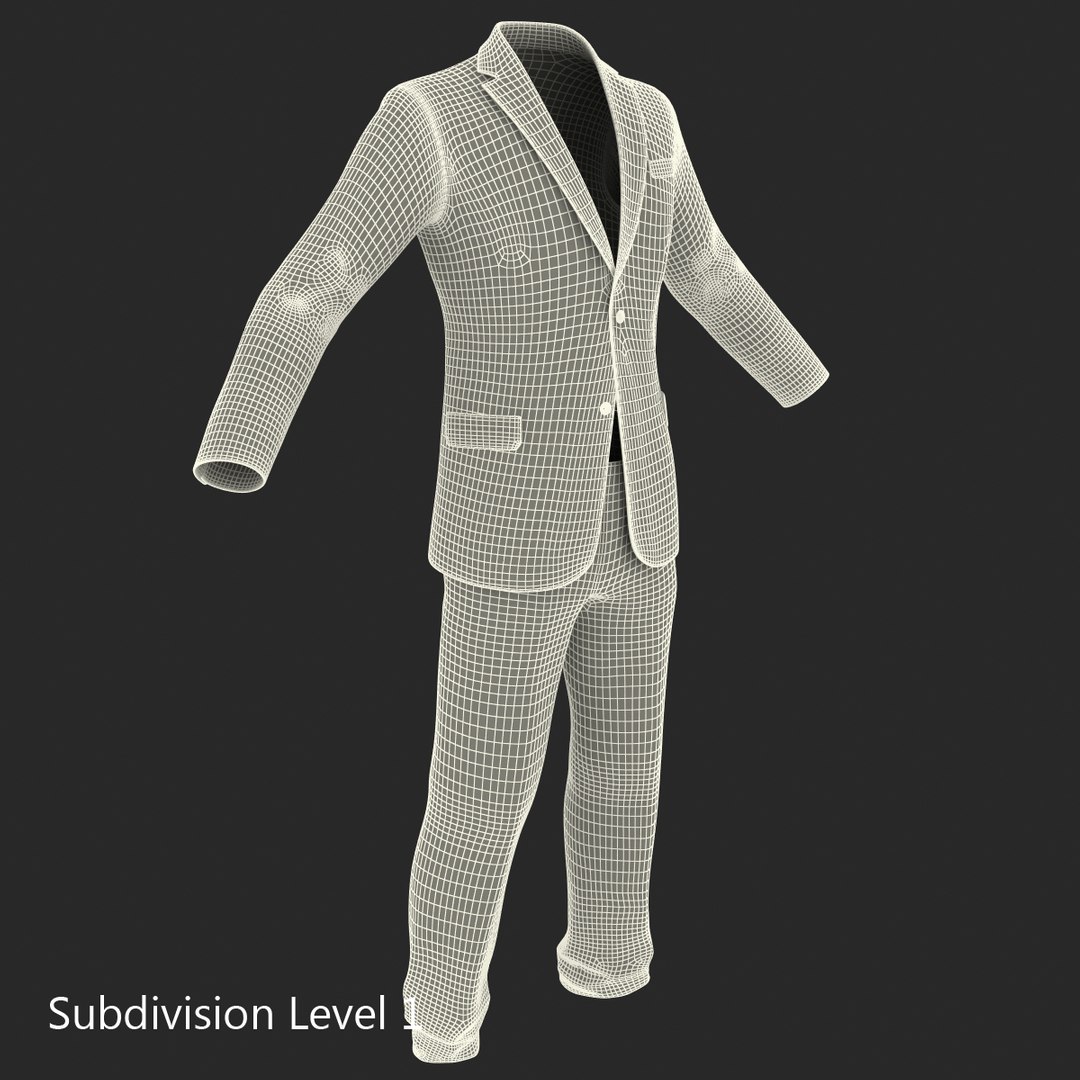 3d model suit 3