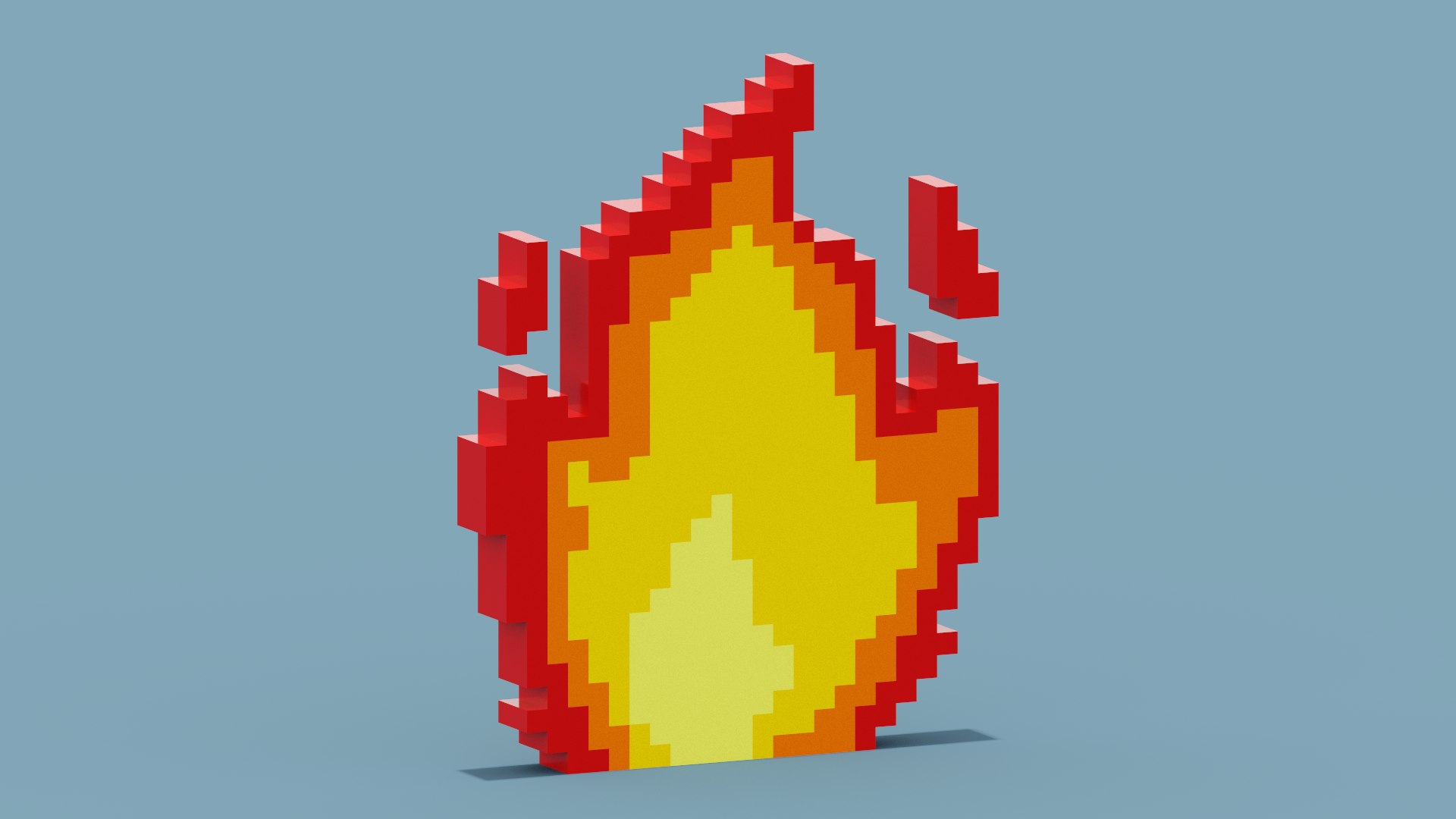 Voxel Fire 3D - TurboSquid 1970176