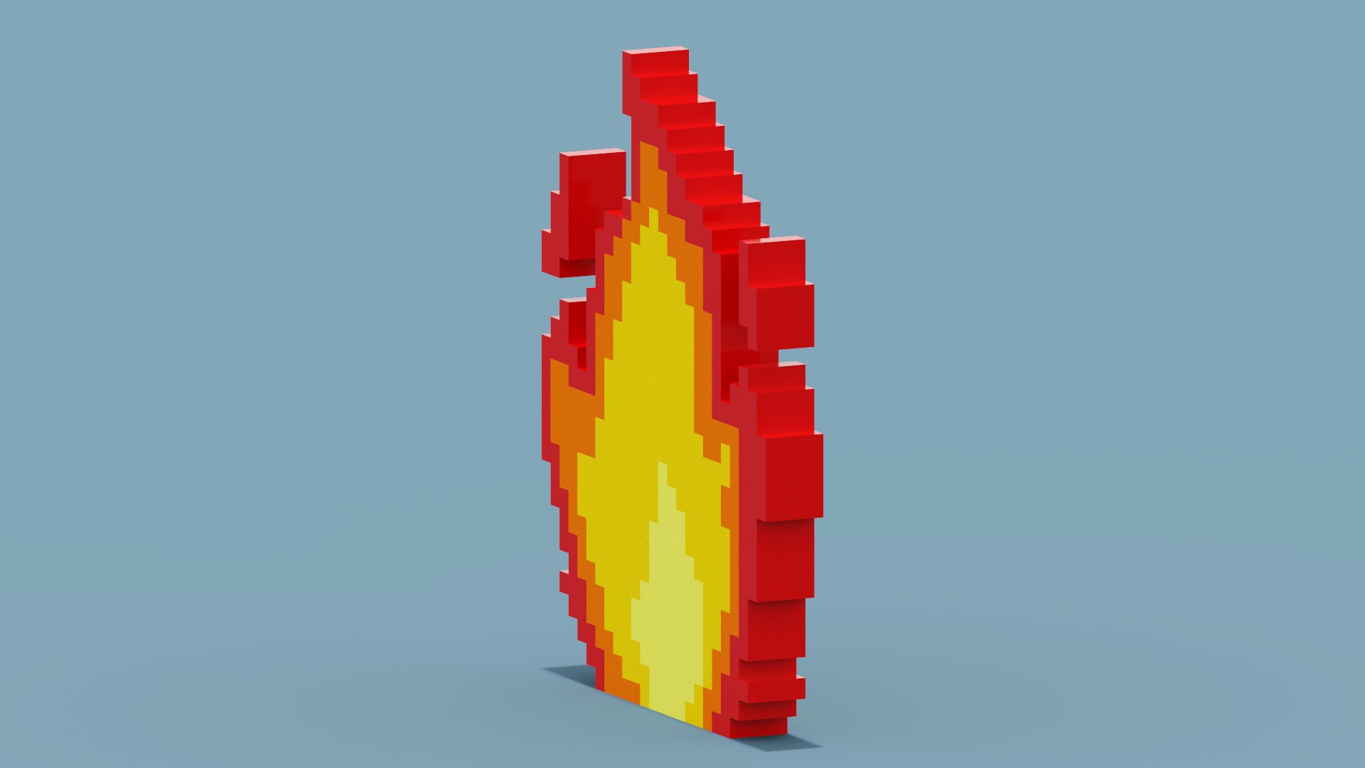 Voxel Fire 3D - TurboSquid 1970176