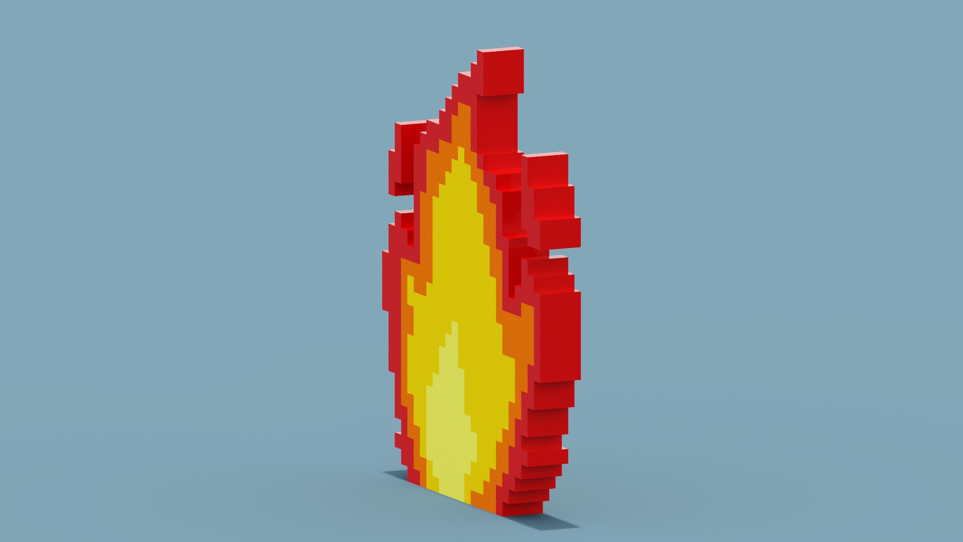 Voxel Fire 3D - TurboSquid 1970176