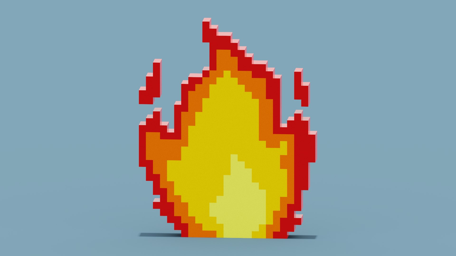 Voxel Fire 3D - TurboSquid 1970176
