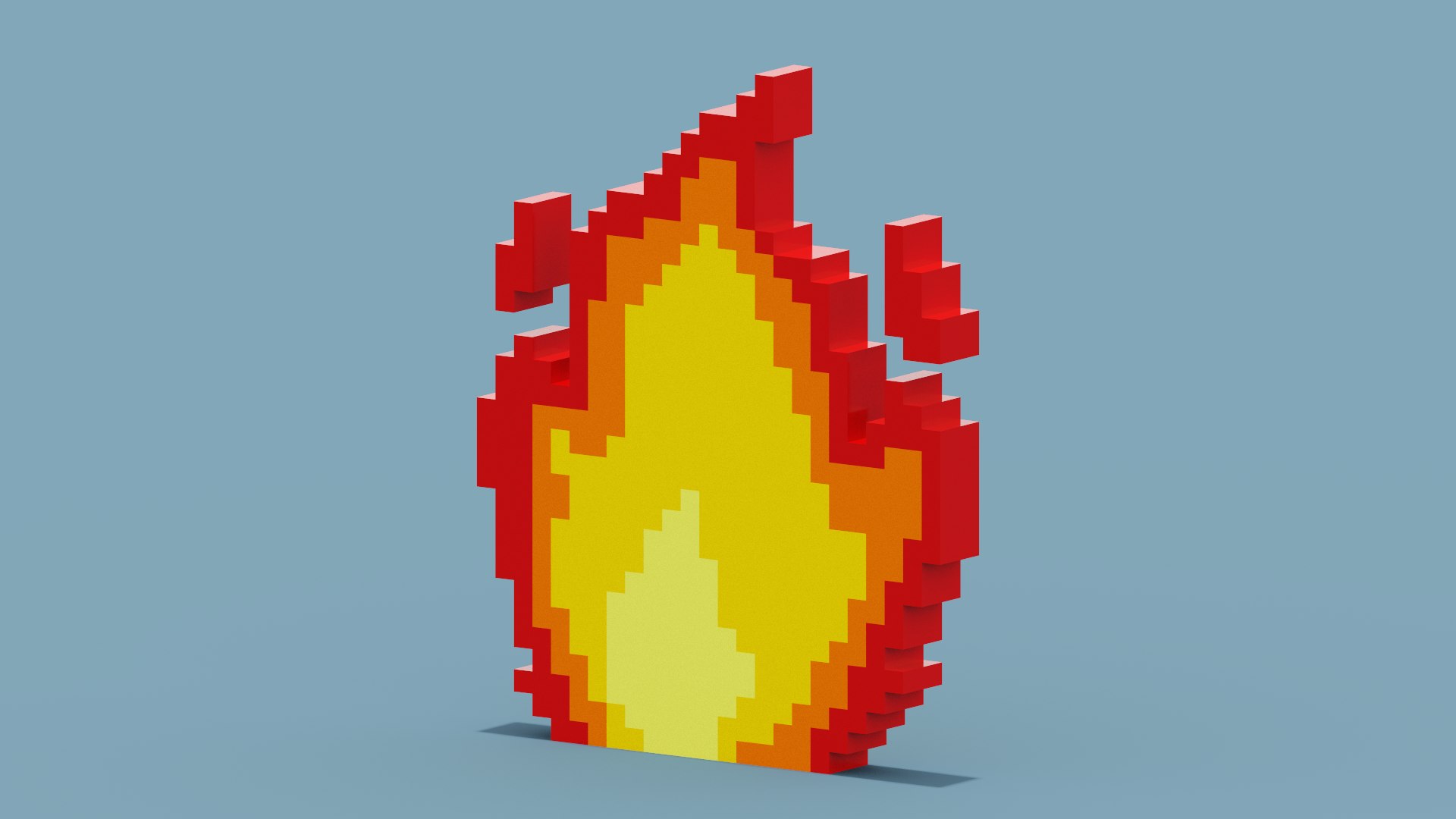 Voxel Fire 3D - TurboSquid 1970176