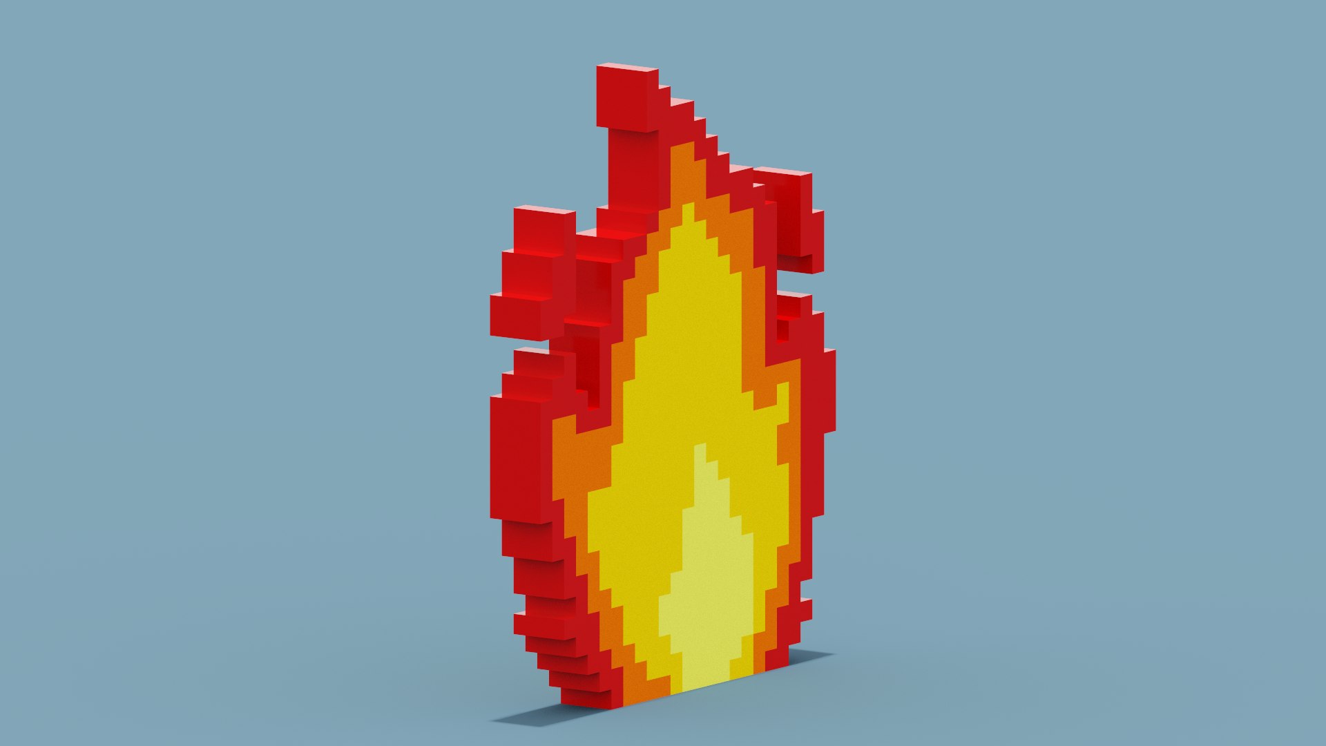 Voxel Fire 3D - TurboSquid 1970176