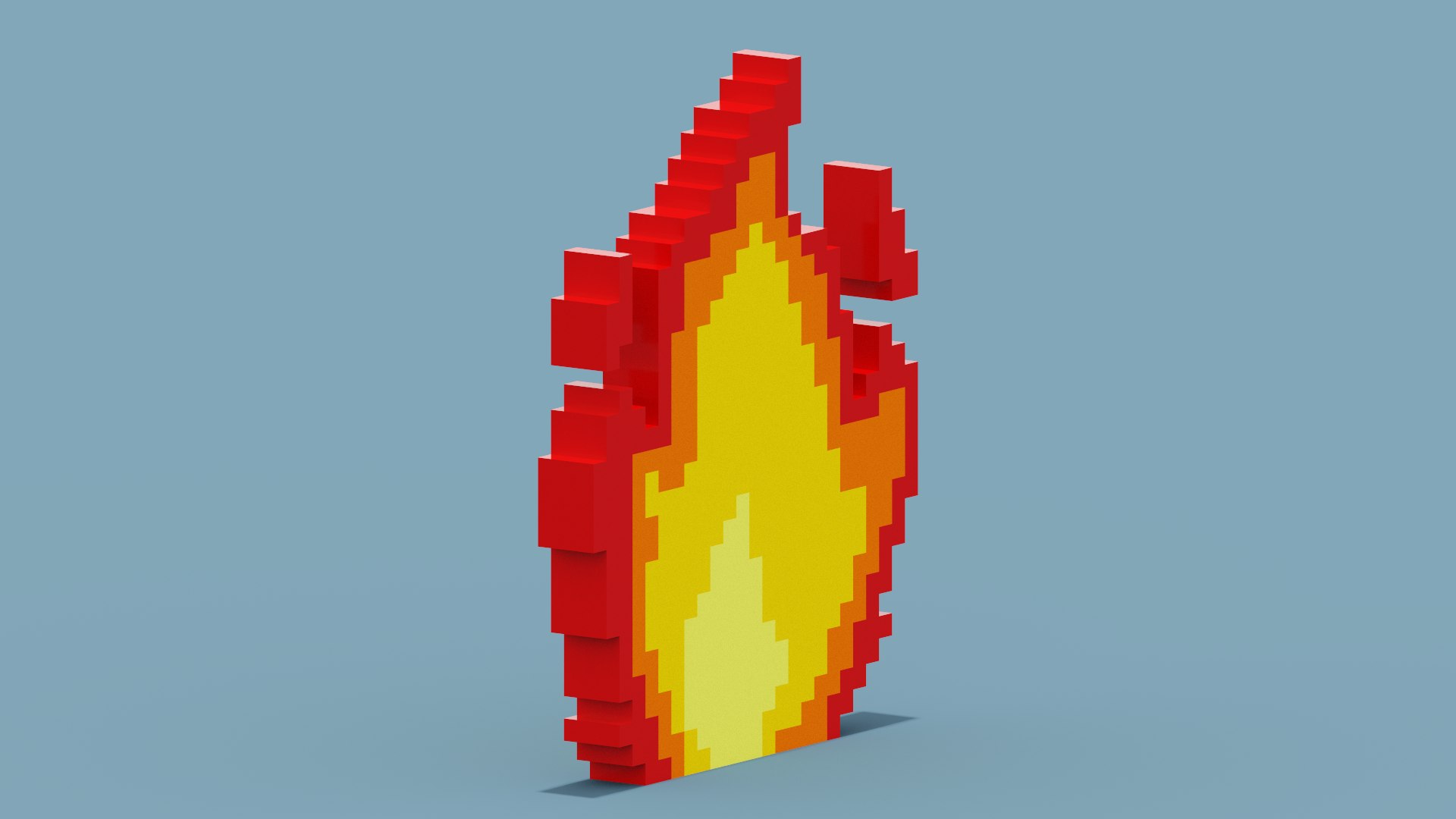 Voxel Fire 3D - TurboSquid 1970176