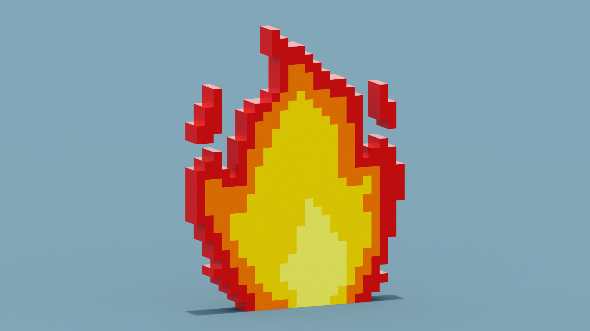 Voxel Fire 3D - TurboSquid 1970176
