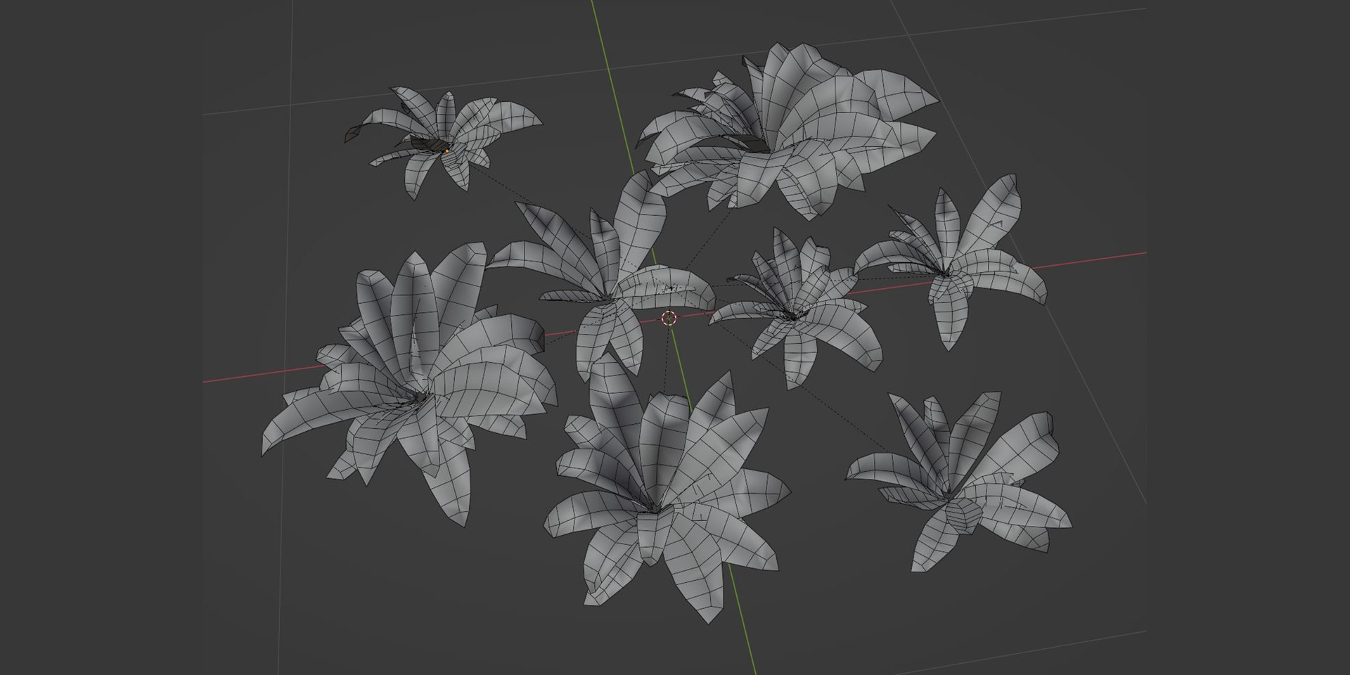3D Model Low Poly Fern Plants Collection Vol 217-Blender-3dmodel ...
