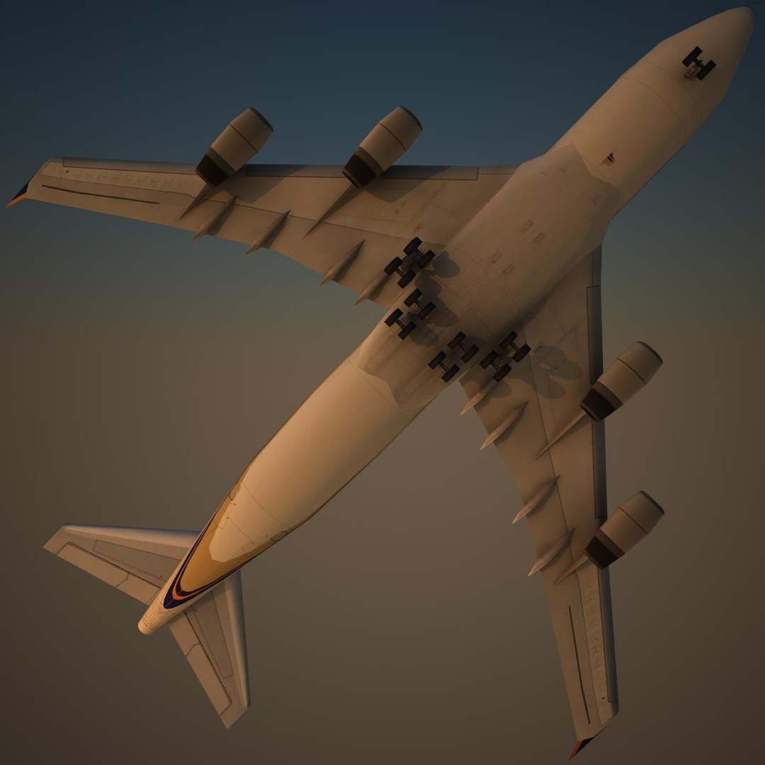 3d Boeing 747-400 Sia Model