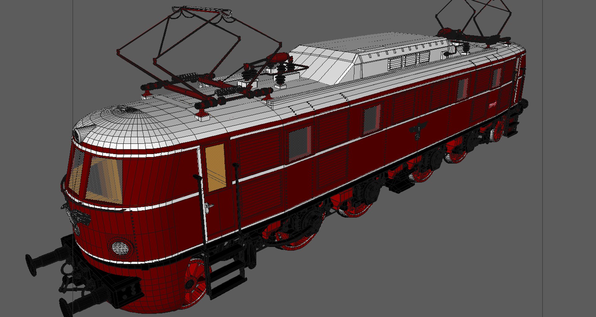 3d electric locomotives model