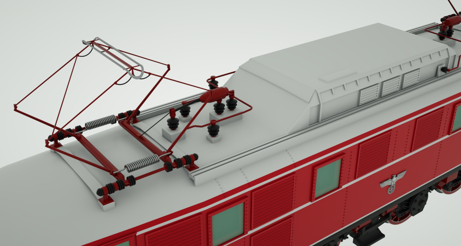 3d electric locomotives model