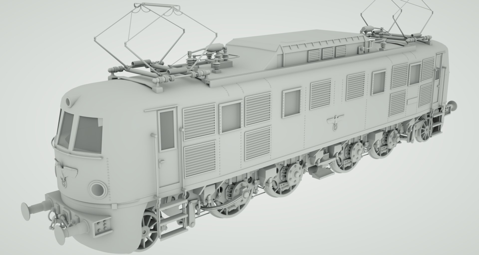 3d electric locomotives model