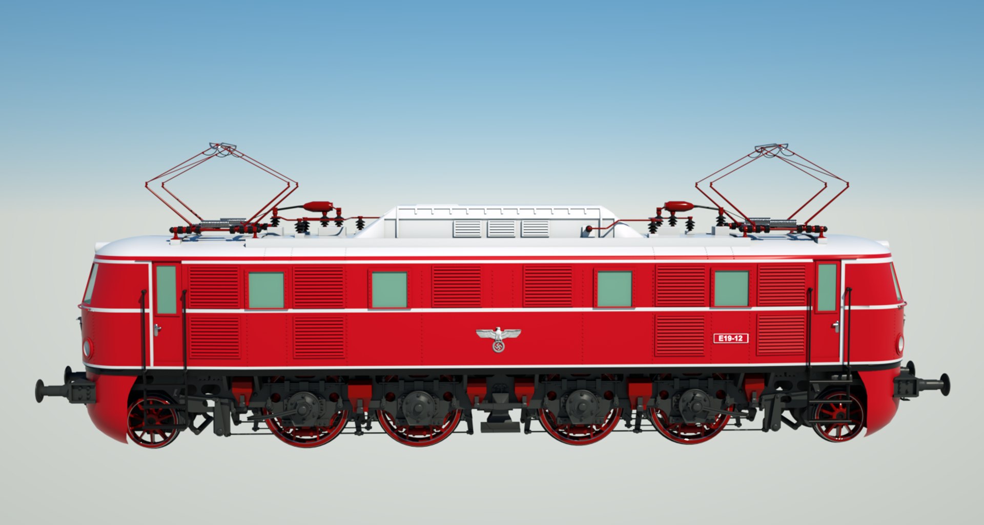 3d electric locomotives model