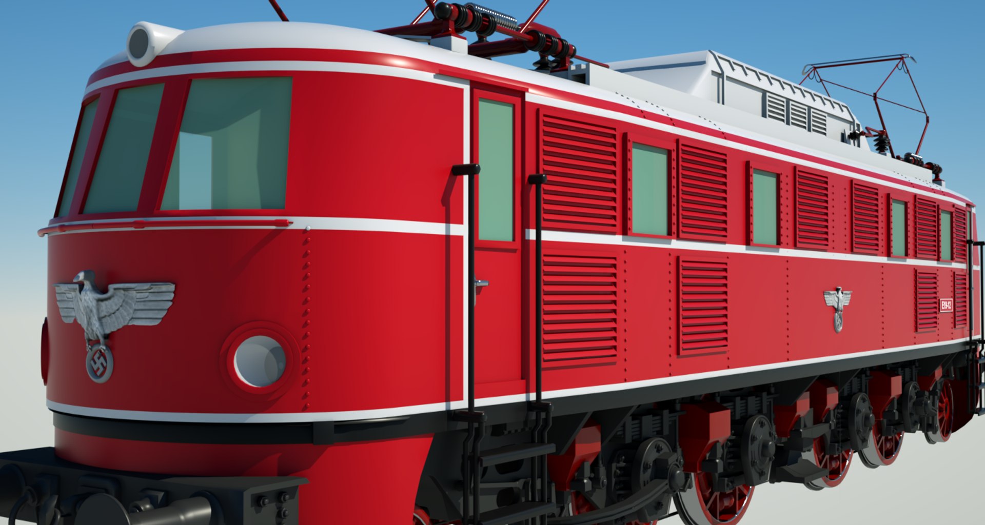 3d electric locomotives model