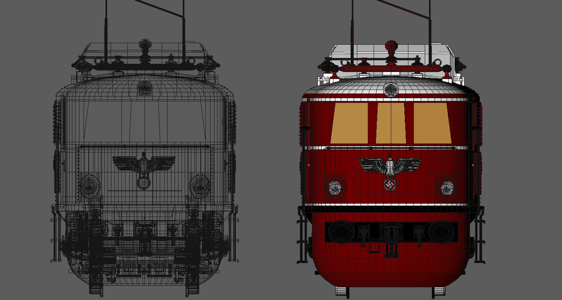 3d electric locomotives model