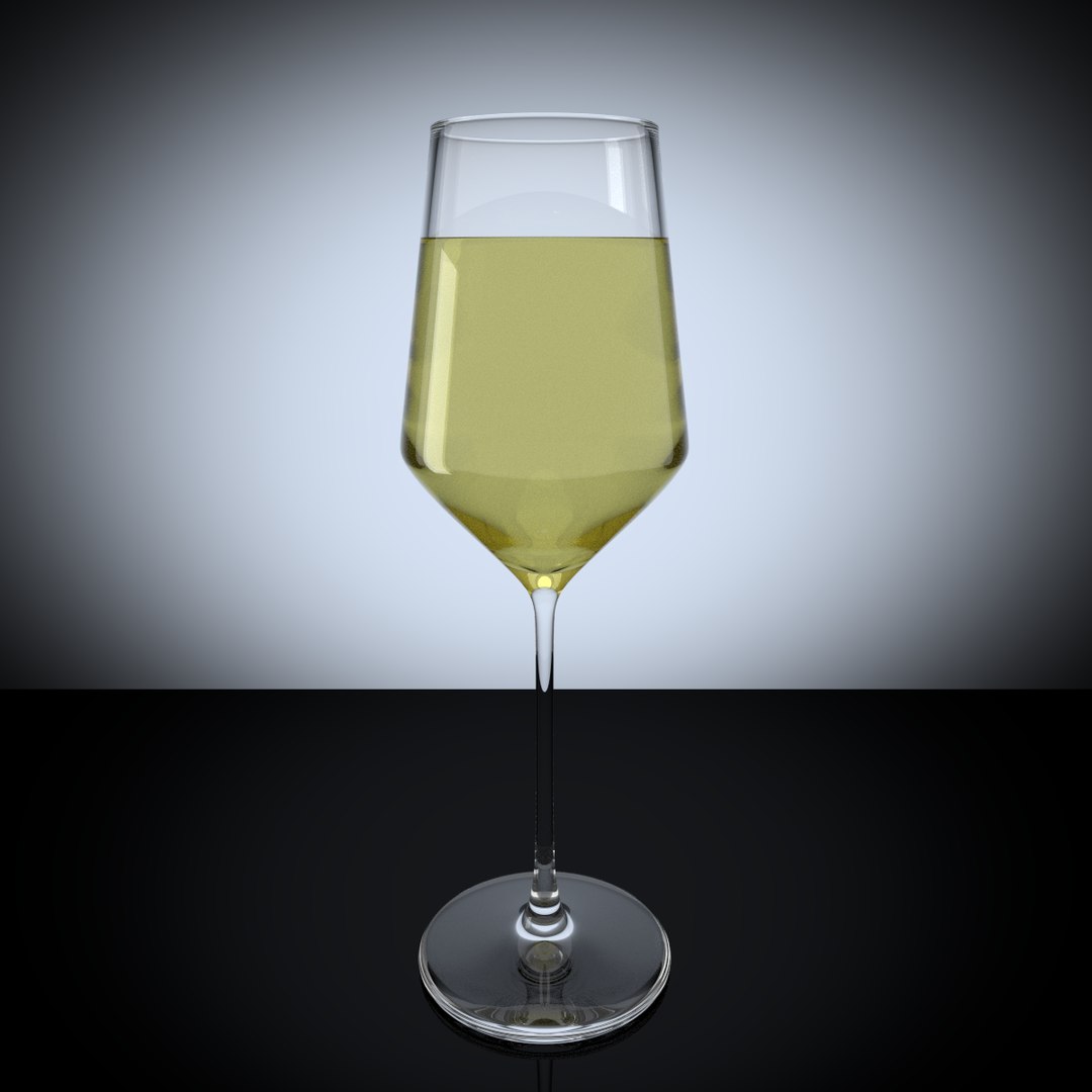 3d Wine Glass Model