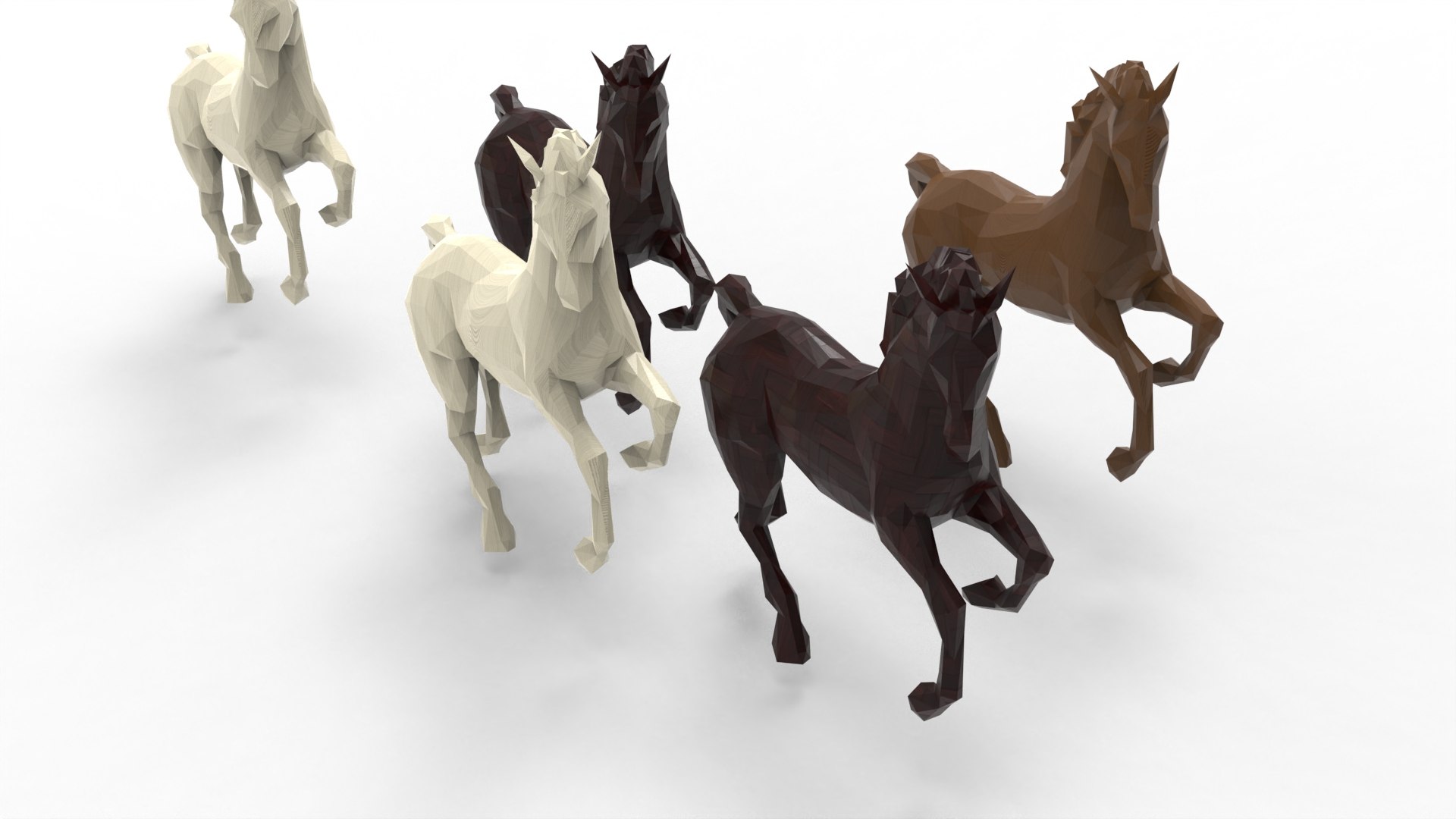 Lowpoly Horse 3D Model - TurboSquid 2236041