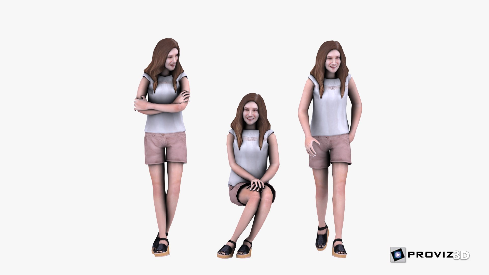 3D People: 30 Still 3D Student Vol. 02 3D Model - TurboSquid 1746895