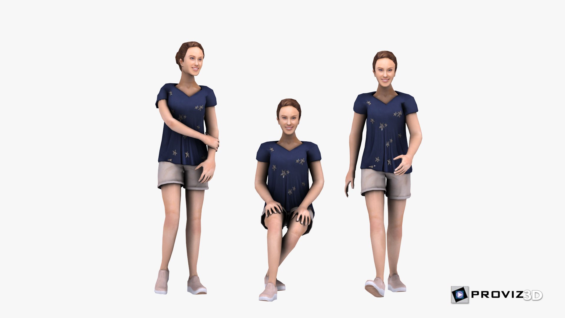 3D People: 30 Still 3D Student Vol. 02 3D Model - TurboSquid 1746895