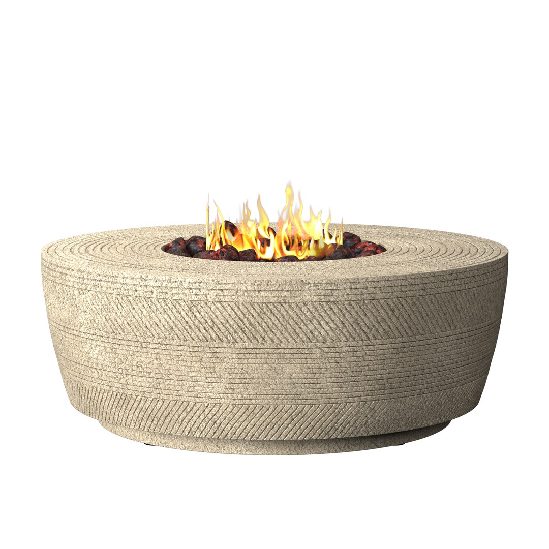 3D Model VETRO ROUND FIRE TABLE - TurboSquid 1898138