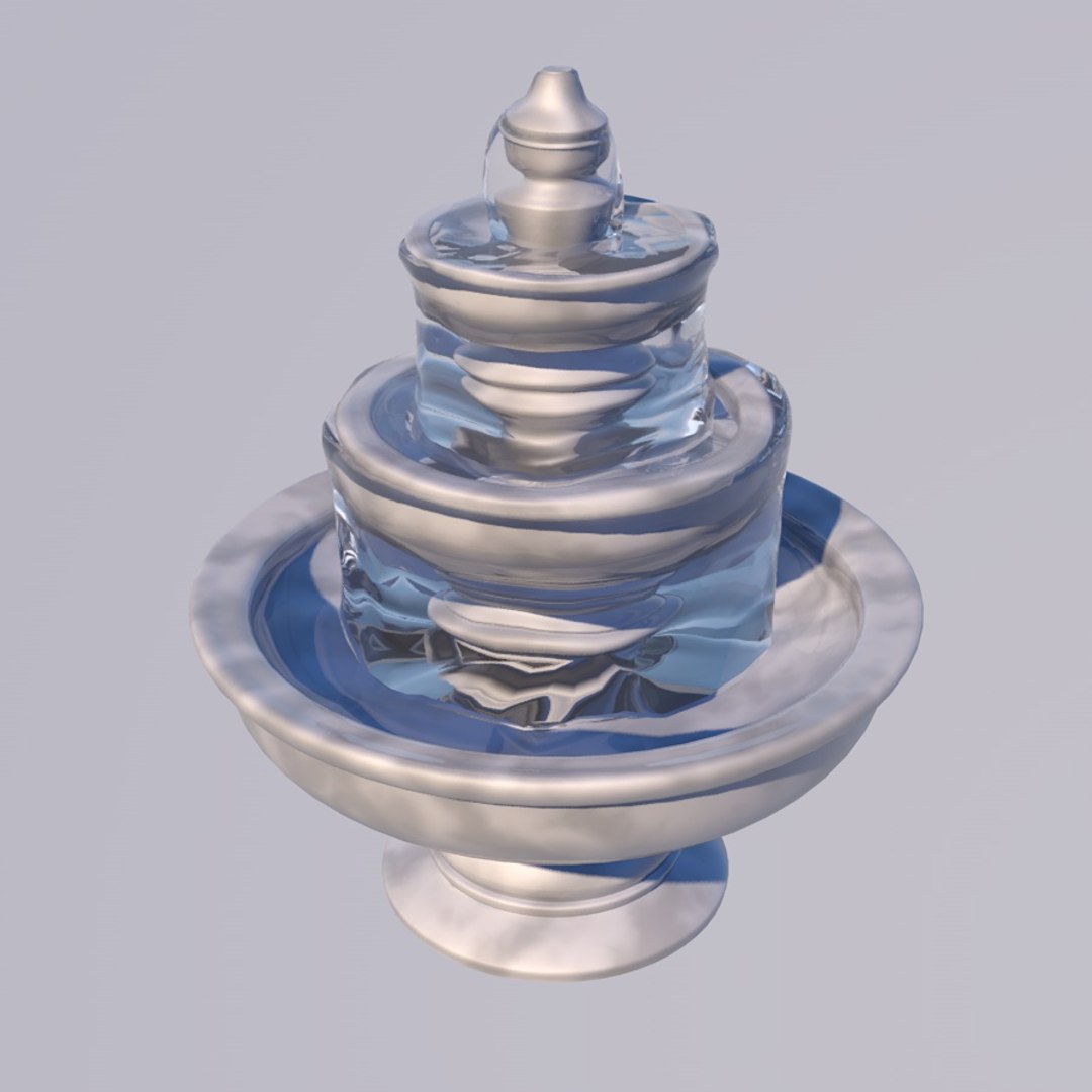 Water Fountain 3d C4d