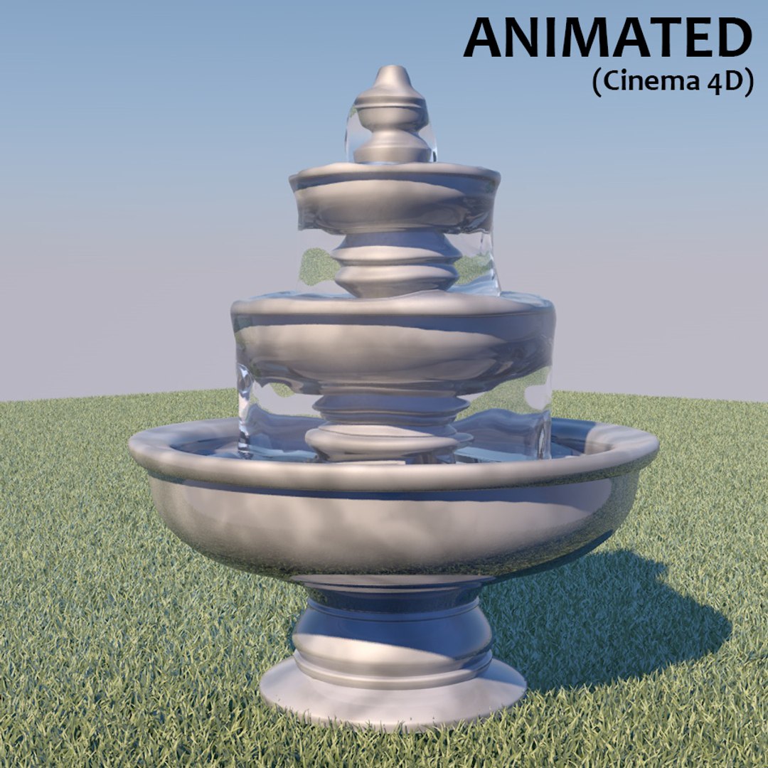 Water Fountain 3d C4d