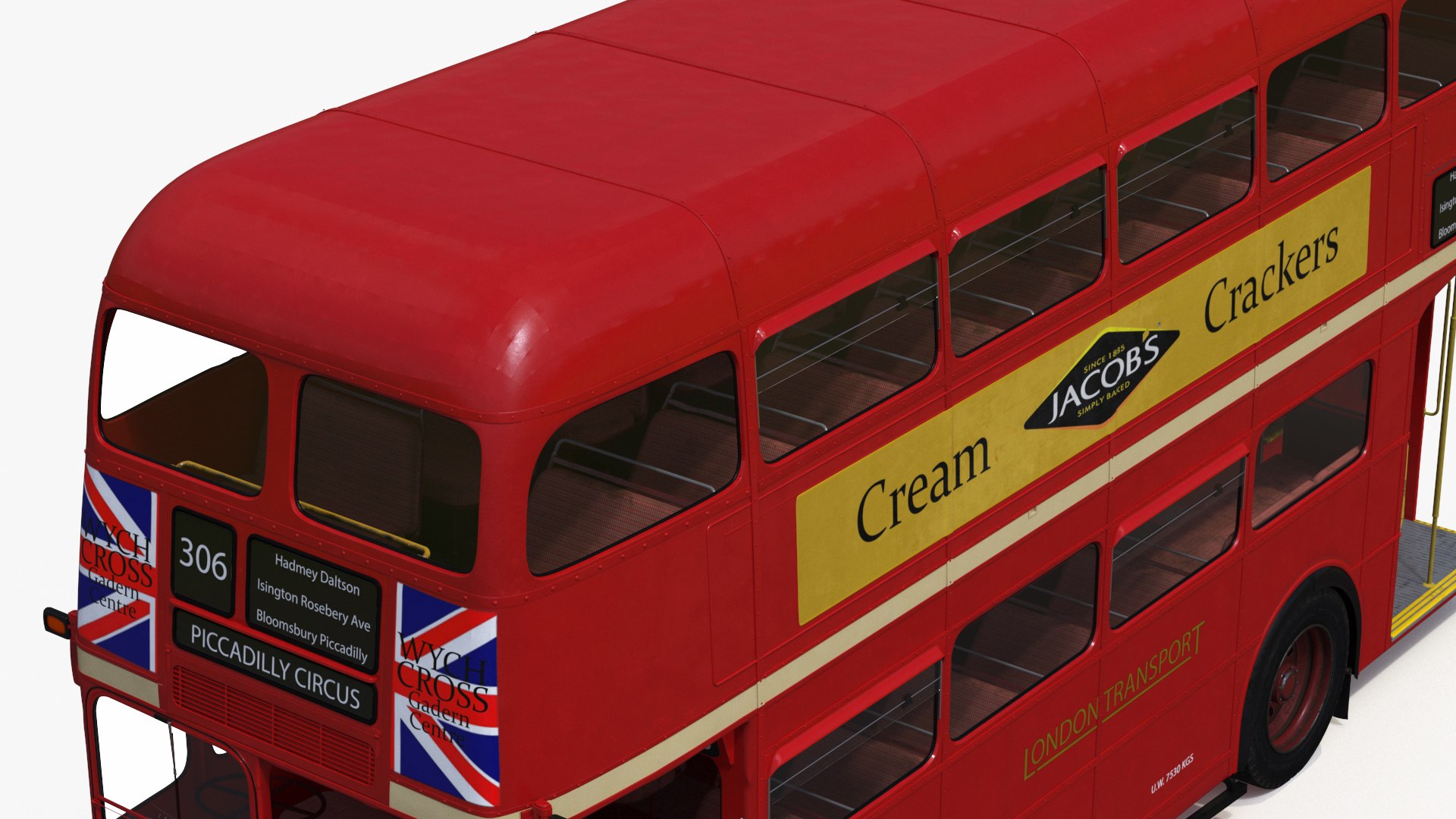 3D London Double Decker Bus Rigged - TurboSquid 2289588