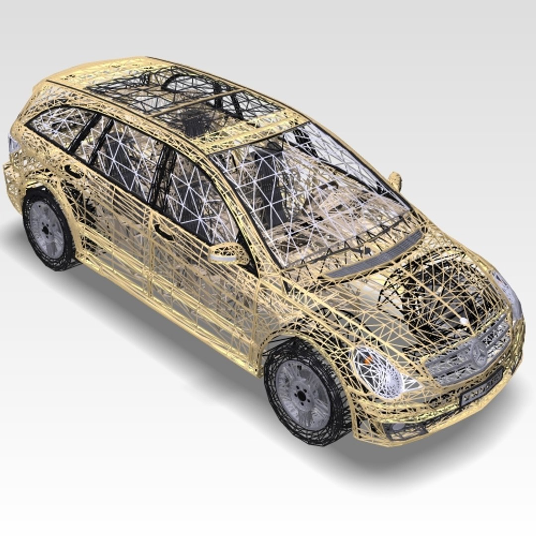 3d car mercedes r-class sports model