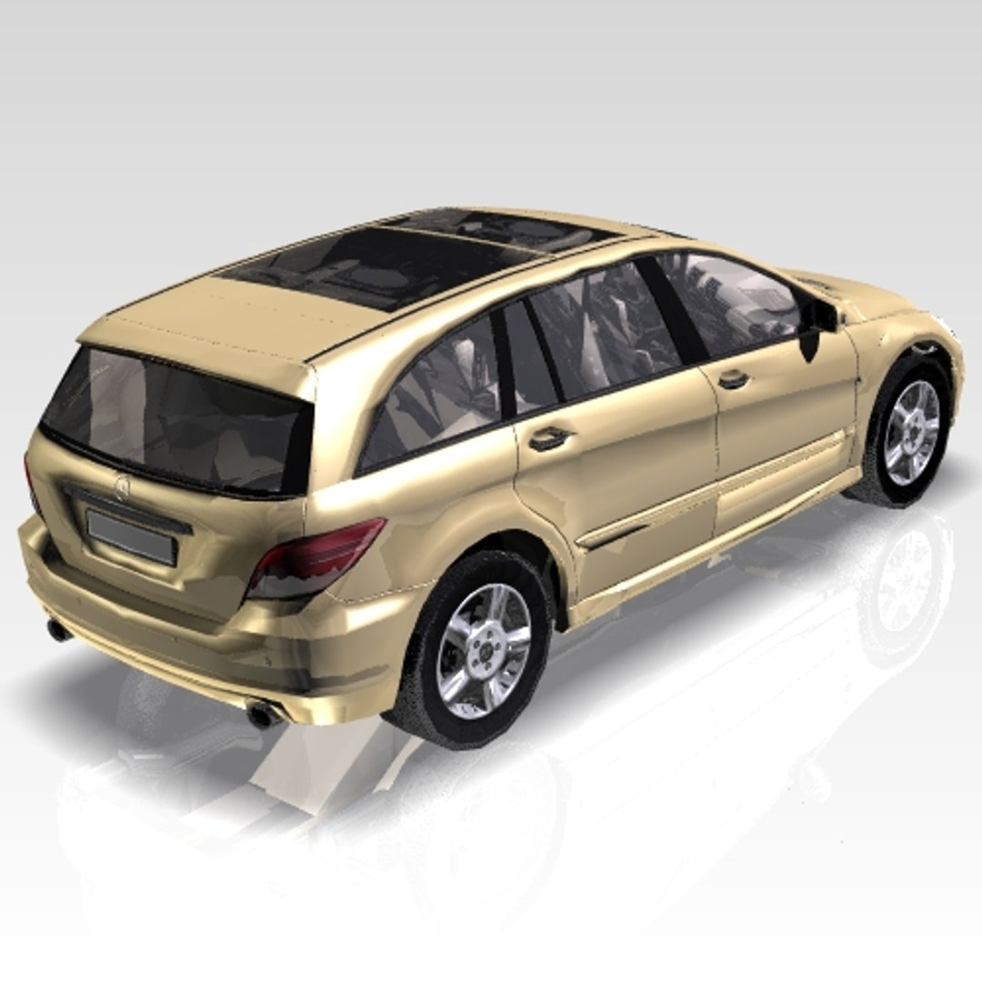 3d car mercedes r-class sports model