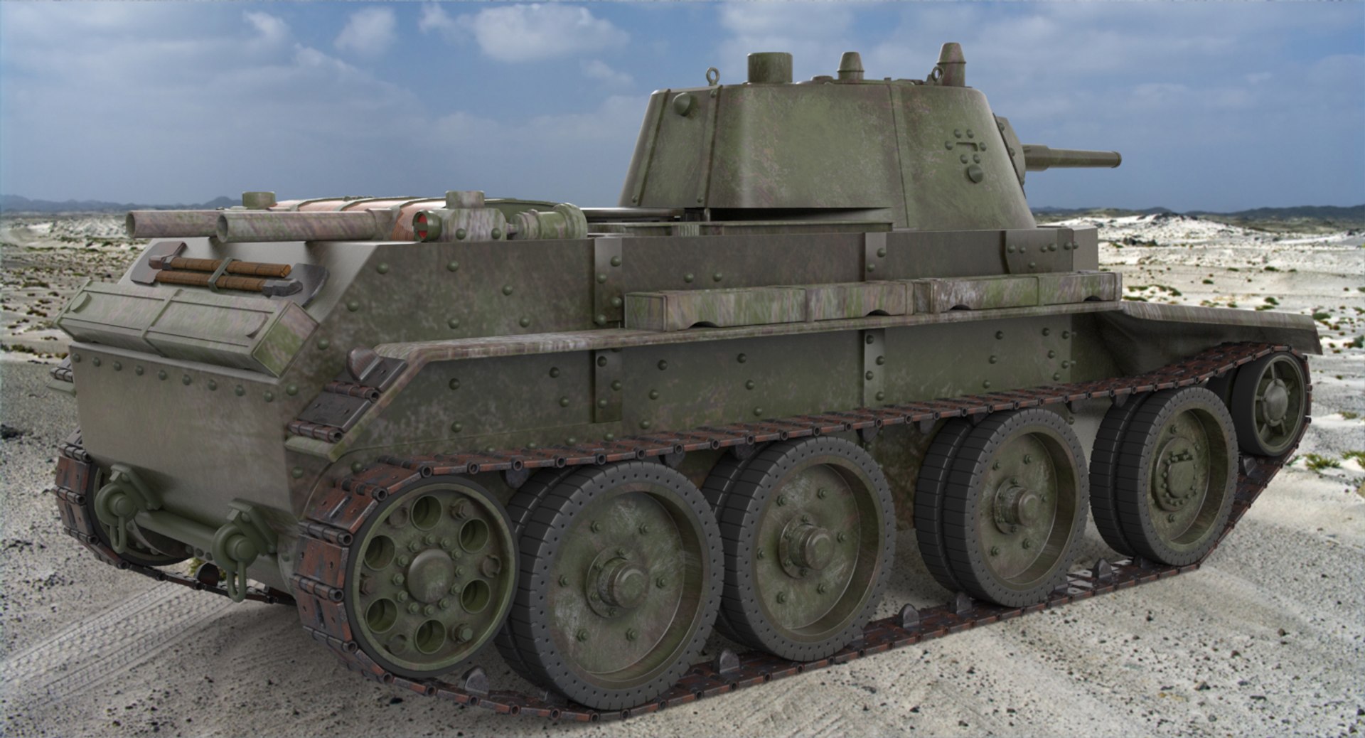 3D Tank Bt 7 Soviet - TurboSquid 1499833