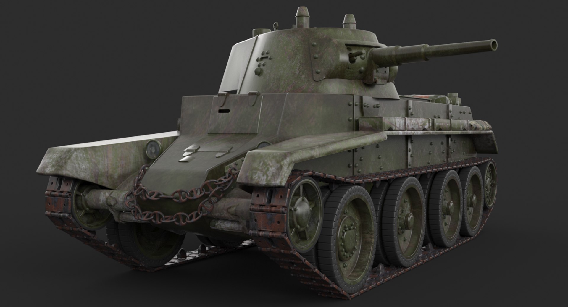 3D Tank Bt 7 Soviet - TurboSquid 1499833