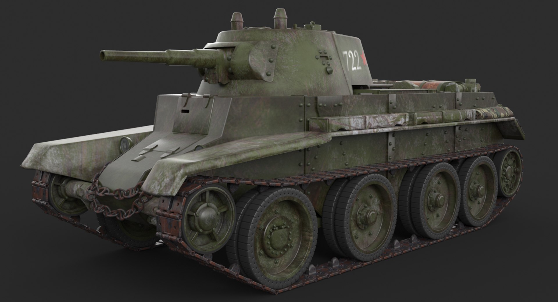 3D Tank Bt 7 Soviet - TurboSquid 1499833