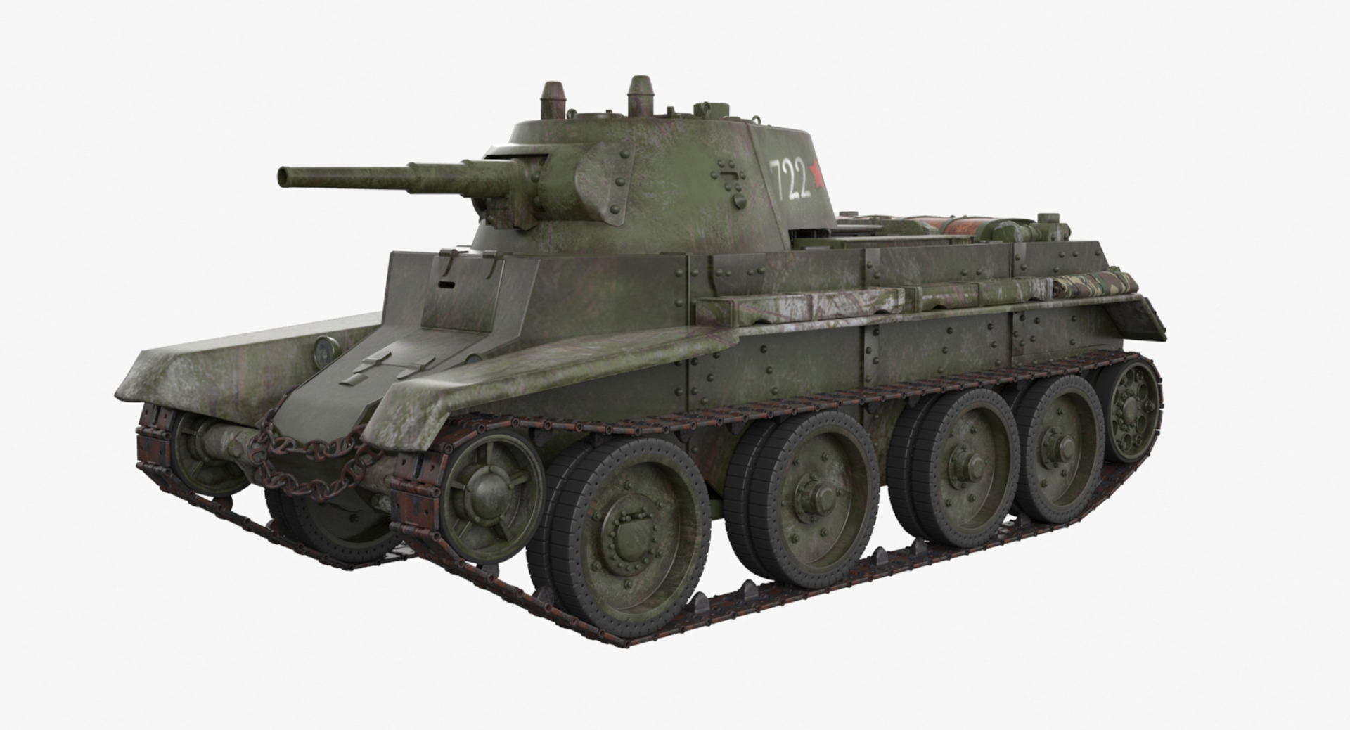 3D Tank Bt 7 Soviet - TurboSquid 1499833