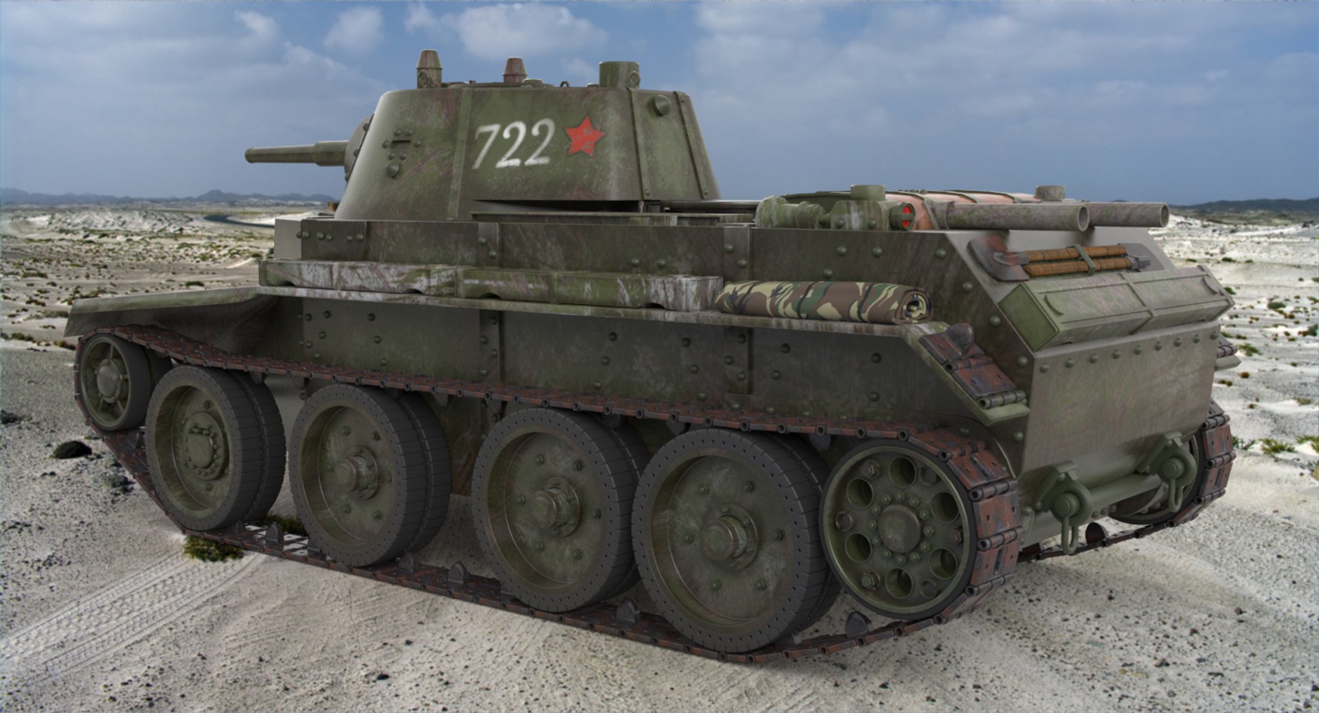 3D Tank Bt 7 Soviet - TurboSquid 1499833