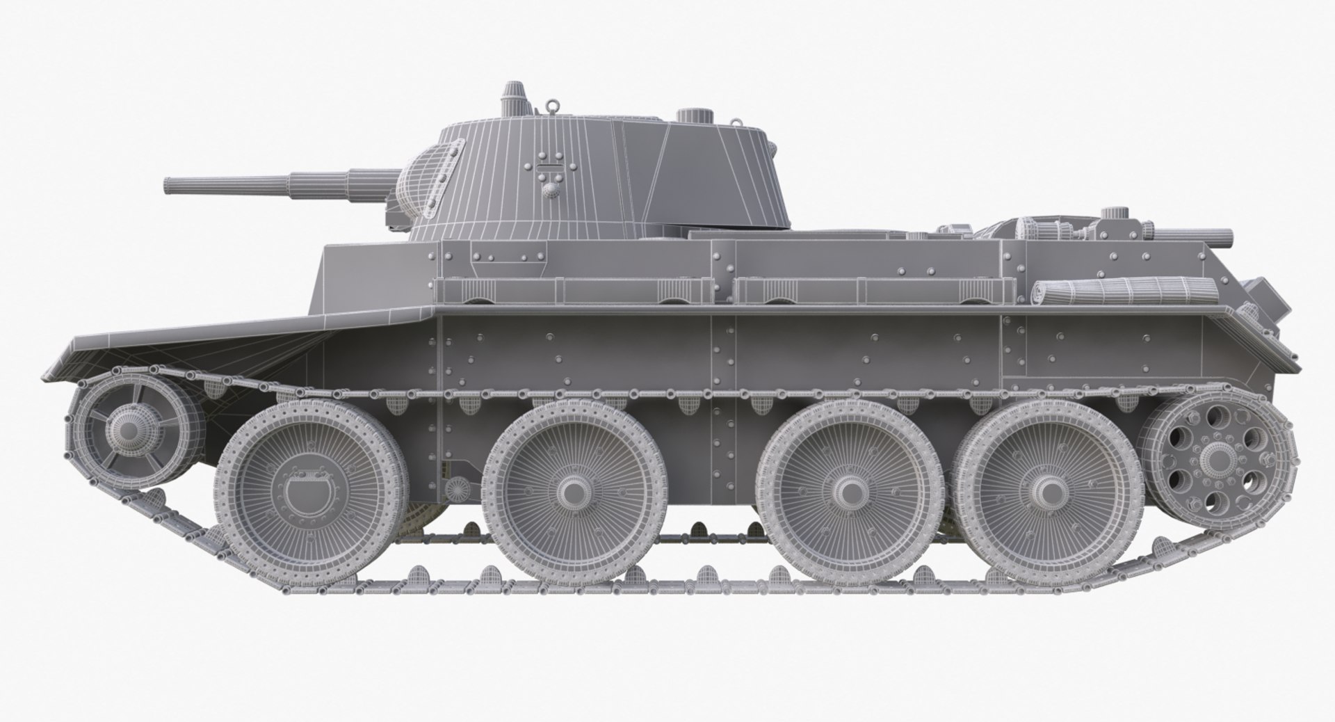 3D Tank Bt 7 Soviet - TurboSquid 1499833