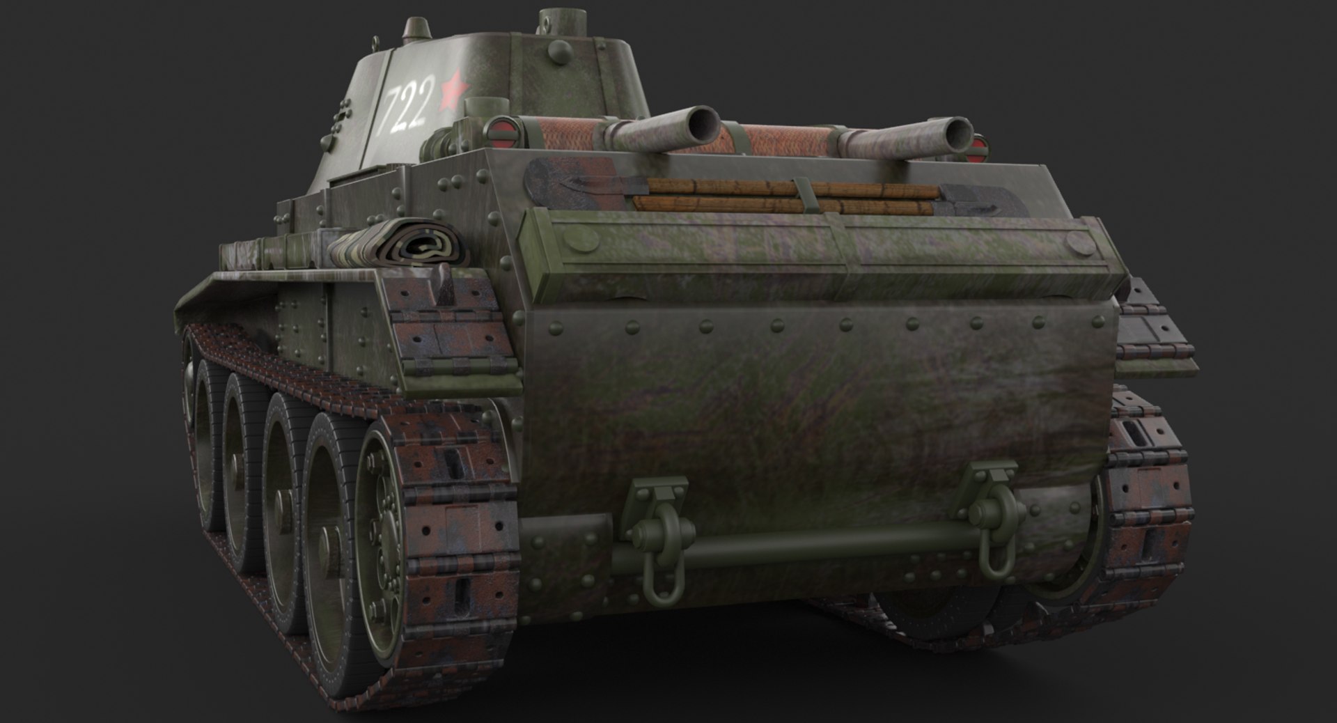 3D Tank Bt 7 Soviet - TurboSquid 1499833