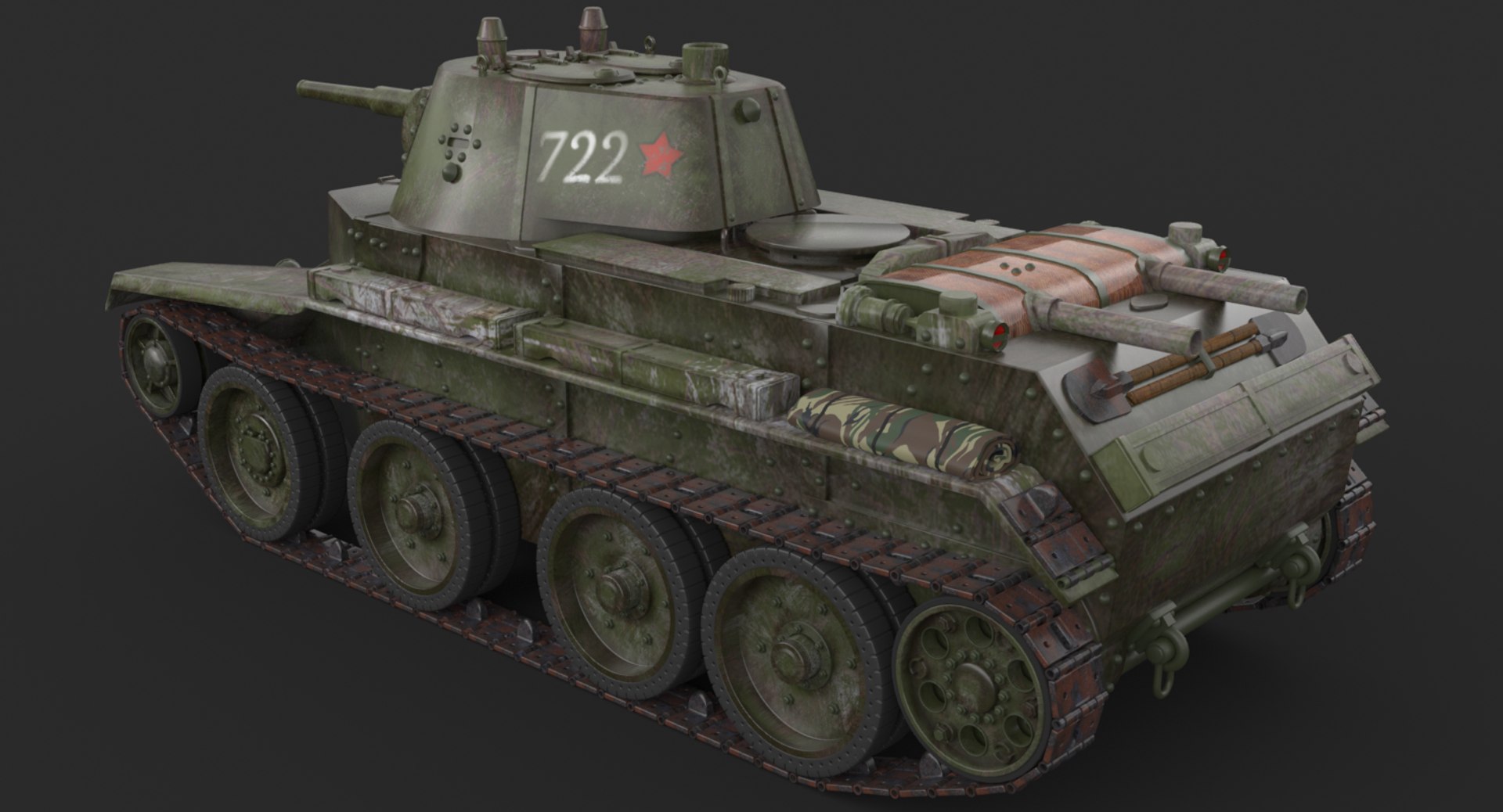 3D Tank Bt 7 Soviet - TurboSquid 1499833