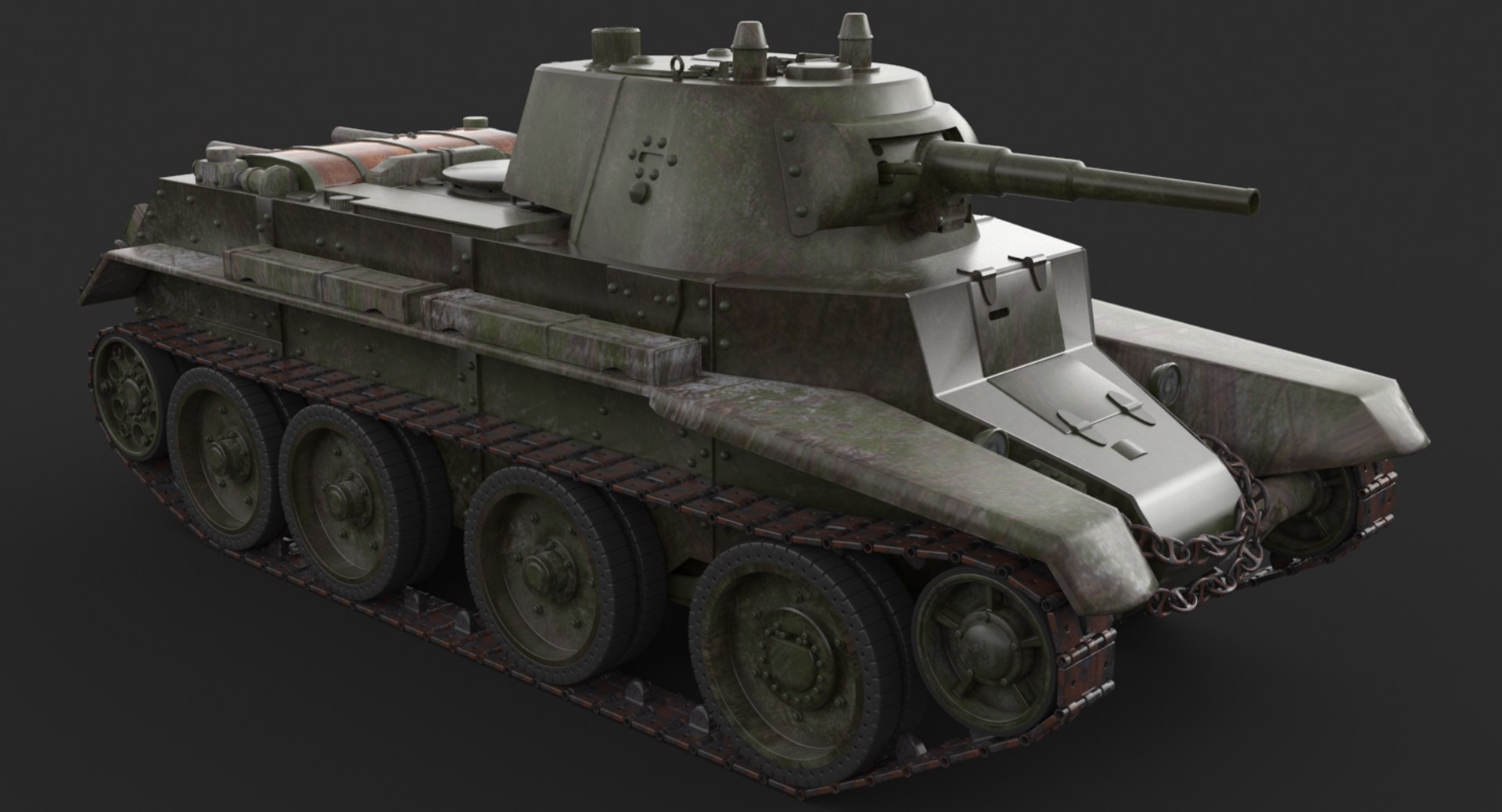3D Tank Bt 7 Soviet - TurboSquid 1499833