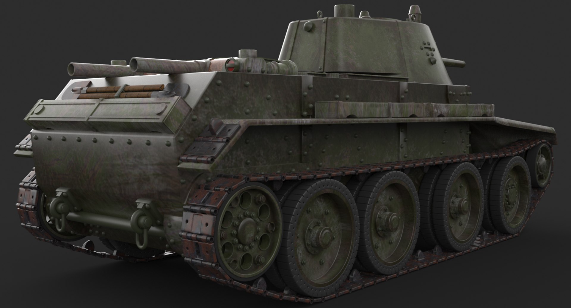 3D Tank Bt 7 Soviet - TurboSquid 1499833