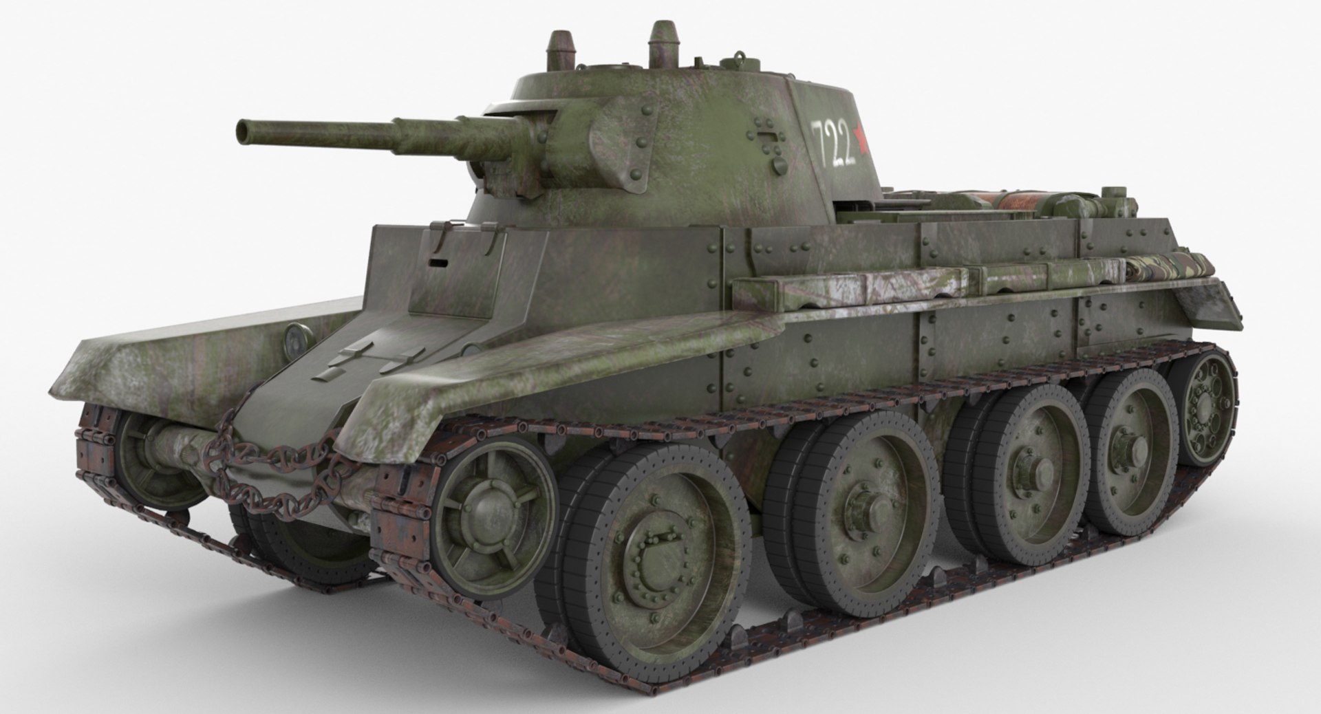 3D Tank Bt 7 Soviet - TurboSquid 1499833