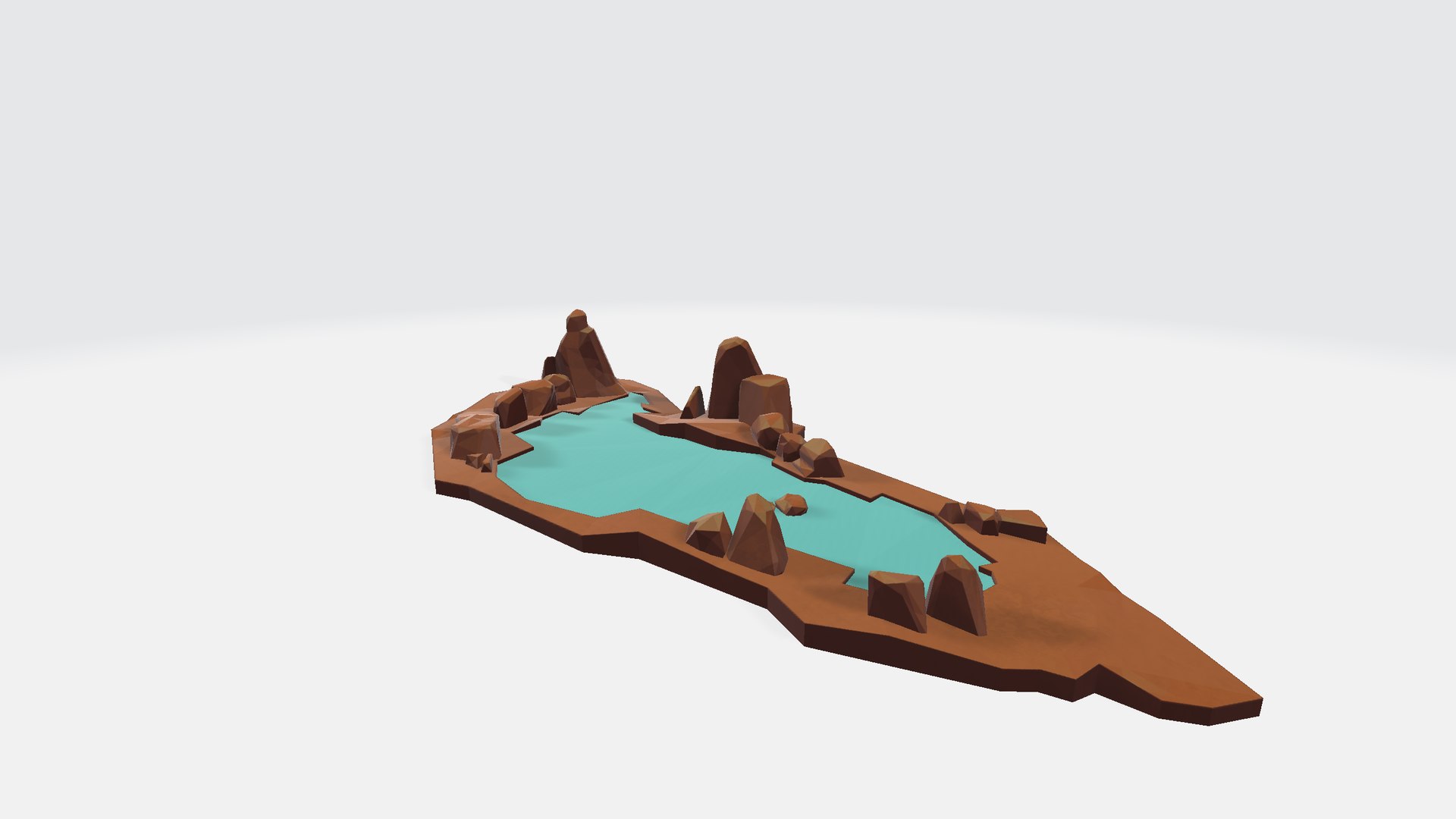 Lake Landscape - 3D Model - TurboSquid 1492418