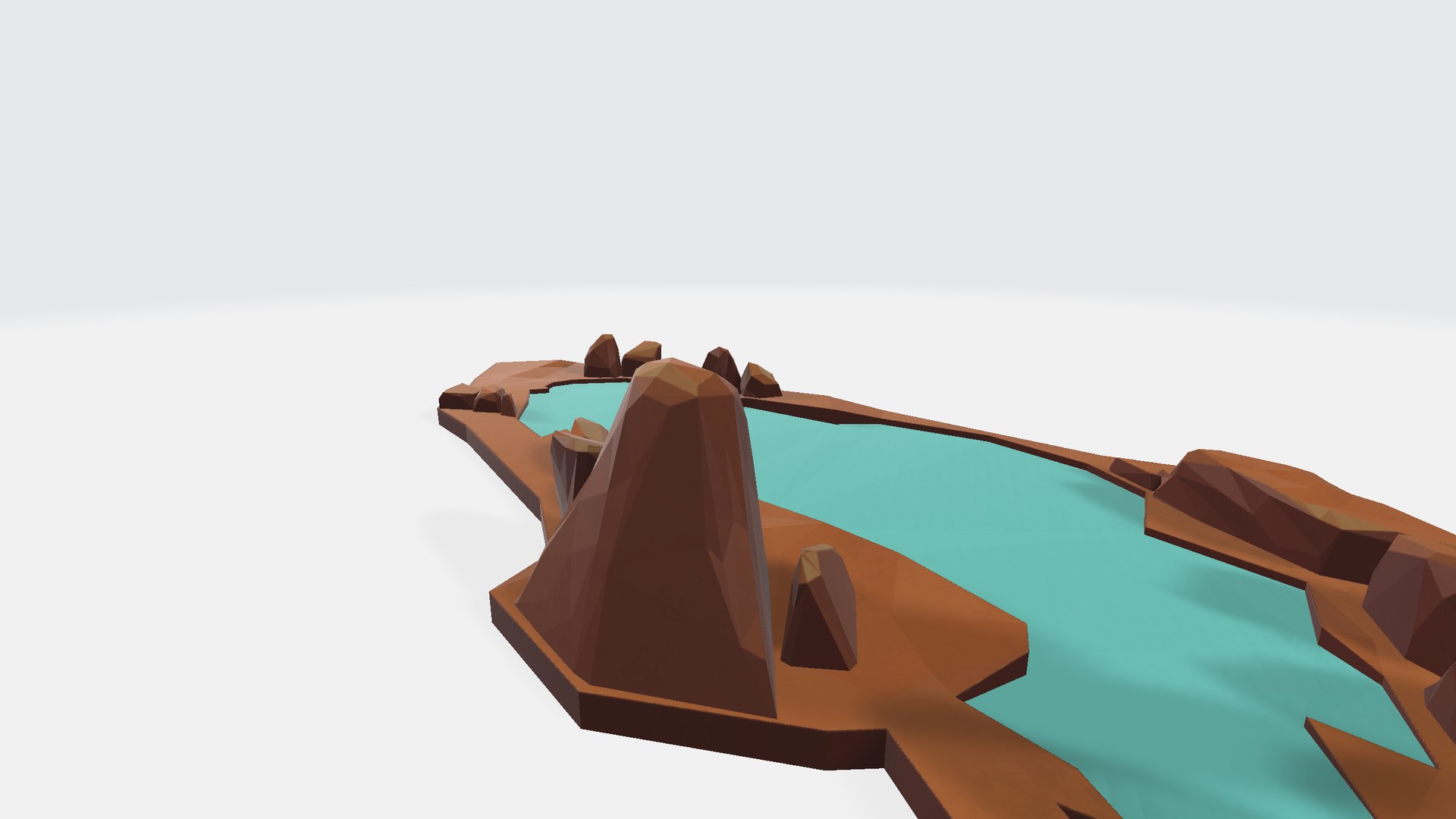 Lake Landscape - 3D Model - TurboSquid 1492418