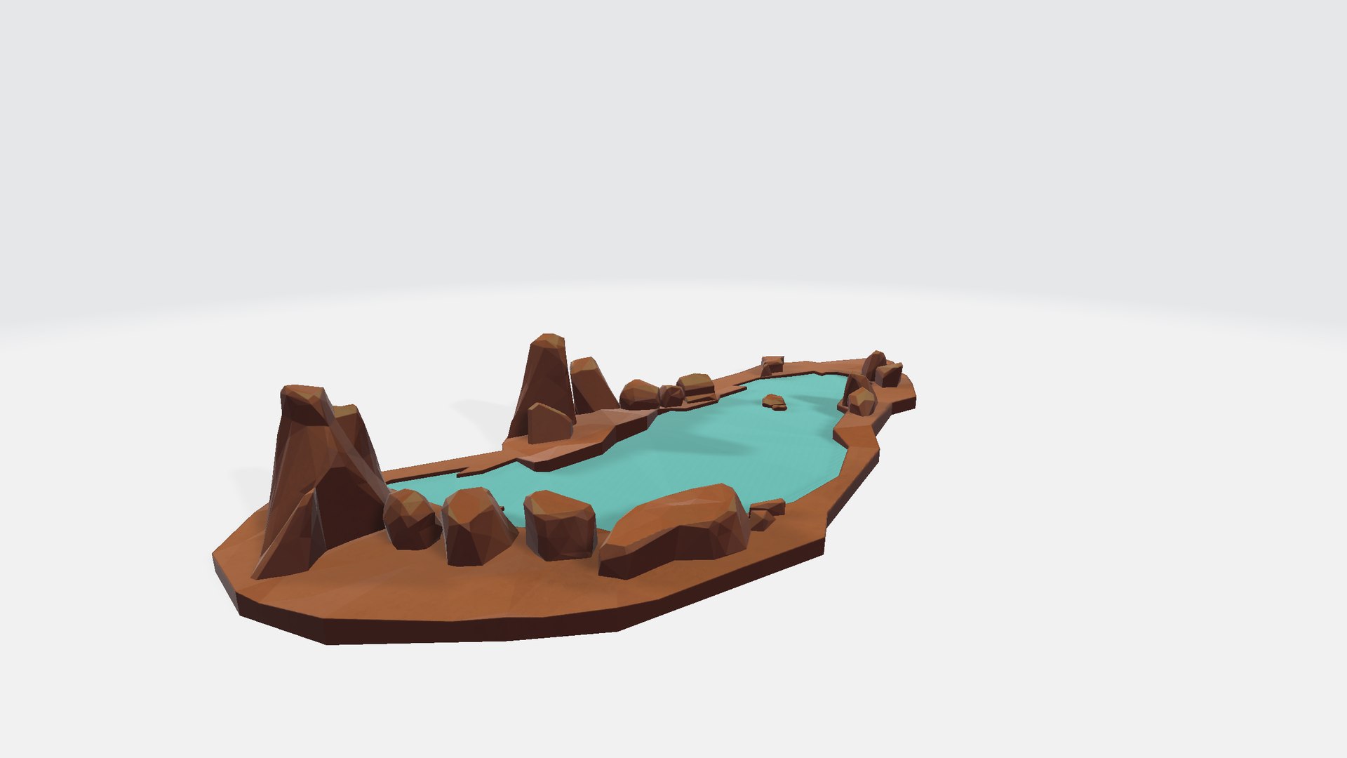 Lake Landscape - 3D Model - TurboSquid 1492418