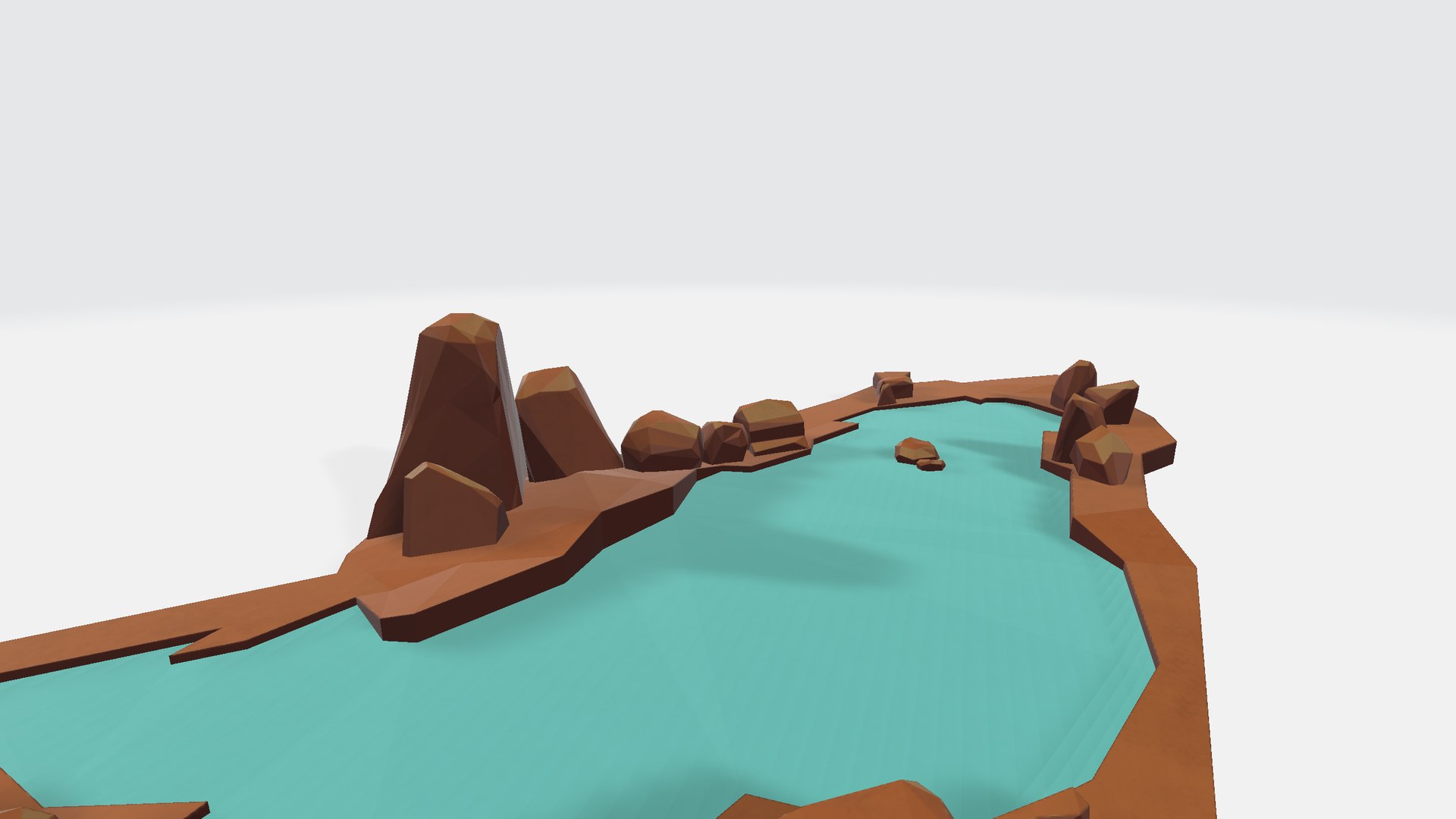 Lake Landscape - 3D Model - TurboSquid 1492418