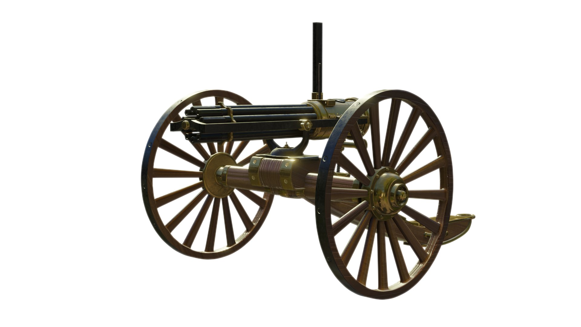 3D Gatling Gun Model - TurboSquid 1624331