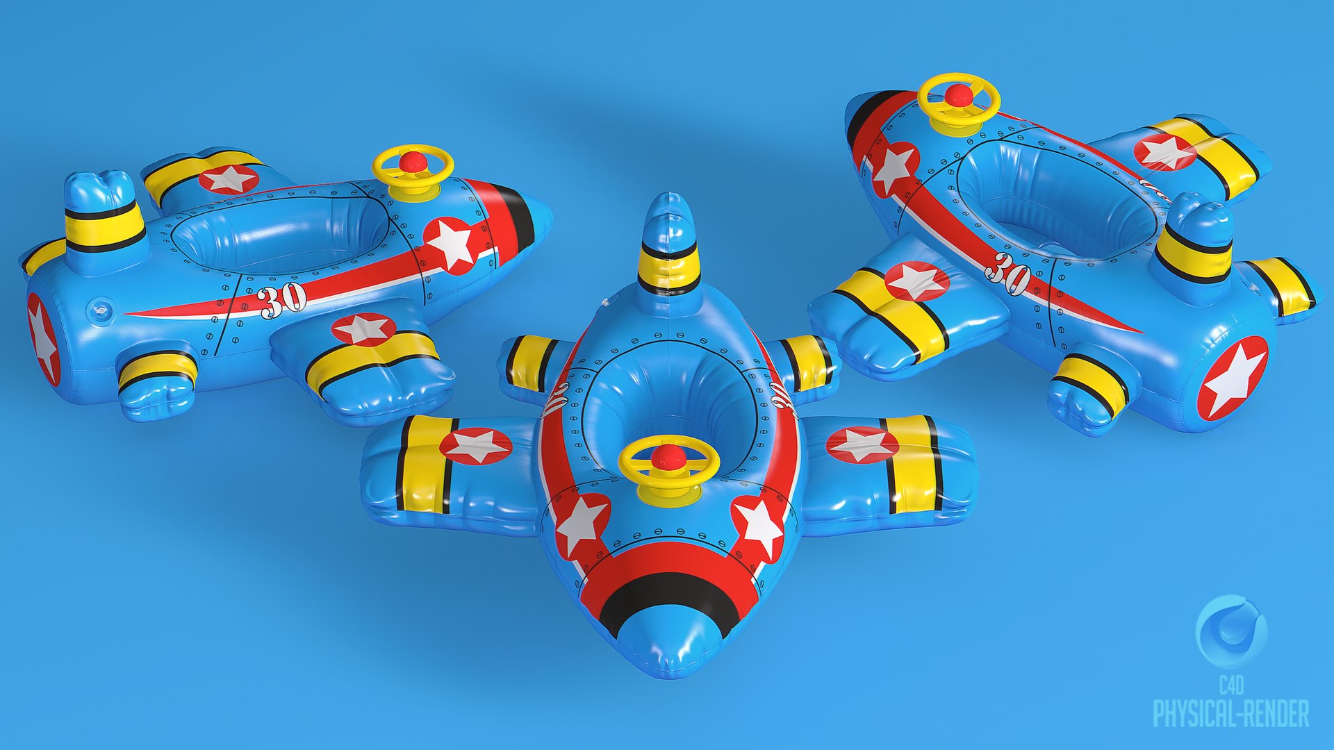 Inflatable Pool Airplane Float 3D - TurboSquid 2194231