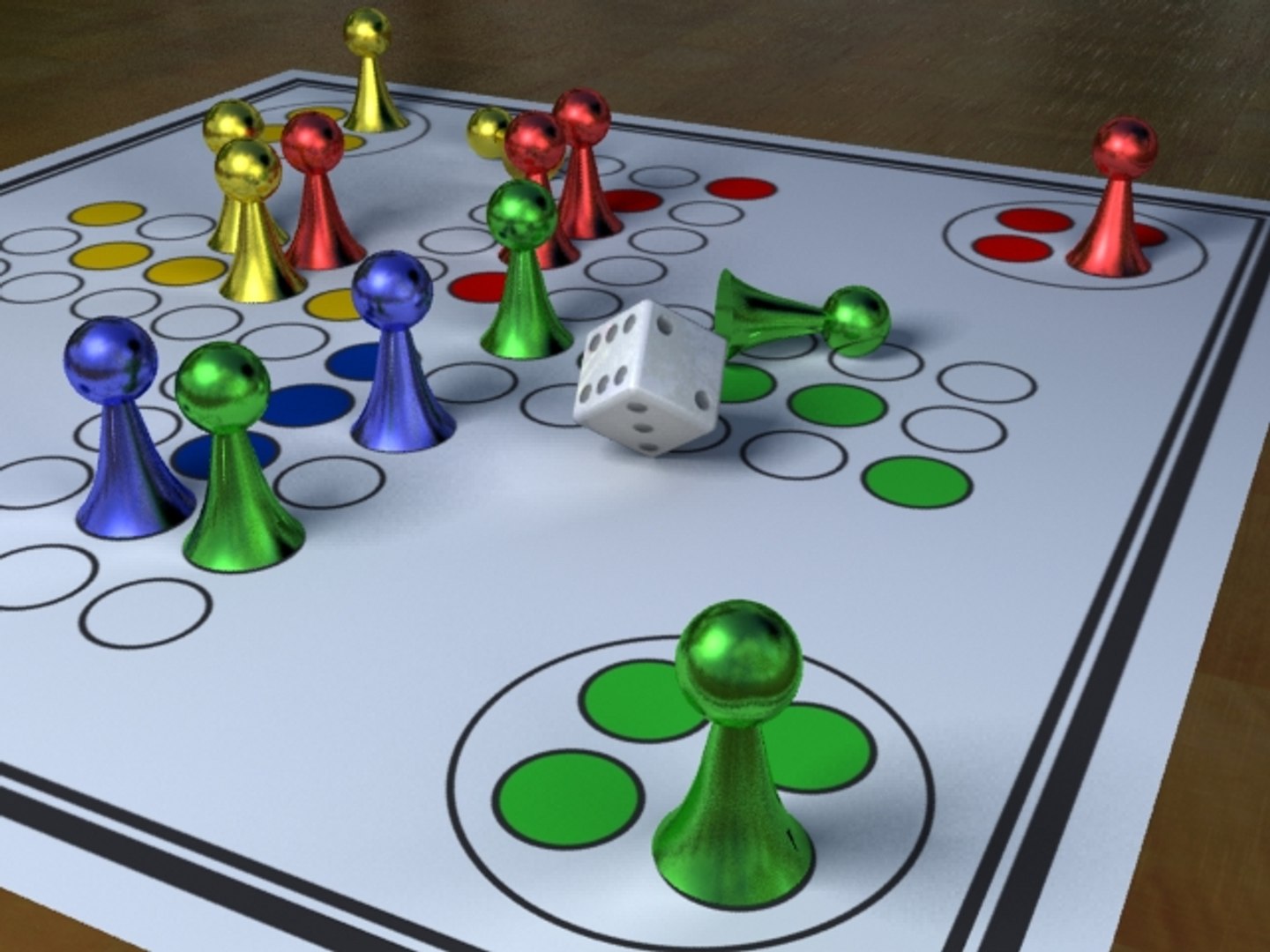 3d Model Of Ludo Board Boardgames
