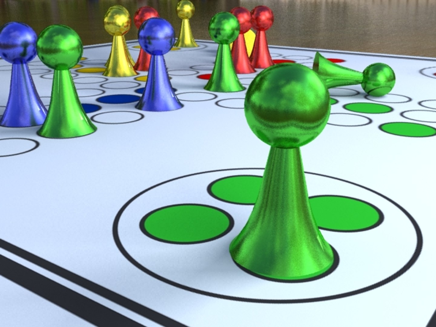 3d Model Of Ludo Board Boardgames